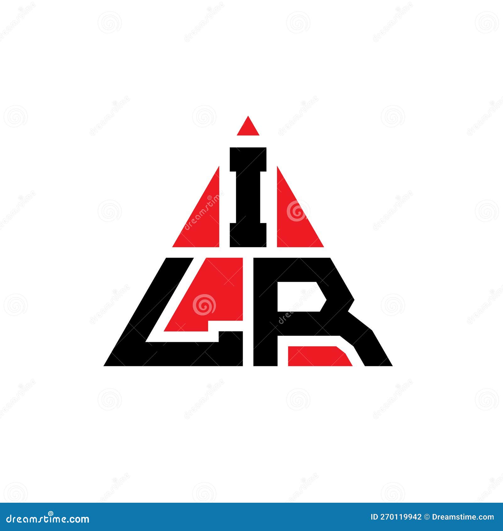 ILR Triangle Letter Logo Design with Triangle Shape. ILR Triangle Logo ...