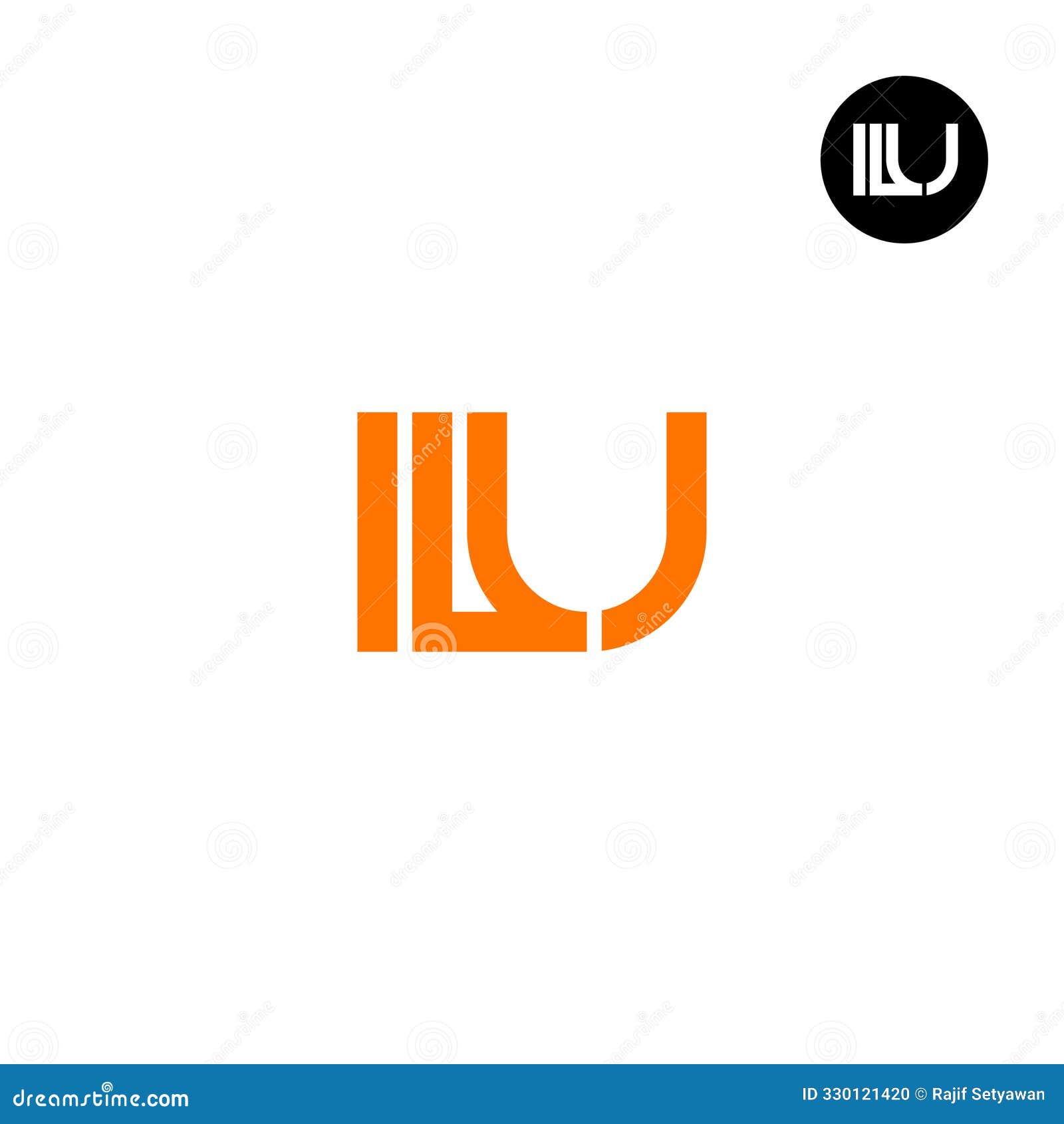 ILU Logo Letter Monogram Design Stock Vector - Illustration of ...