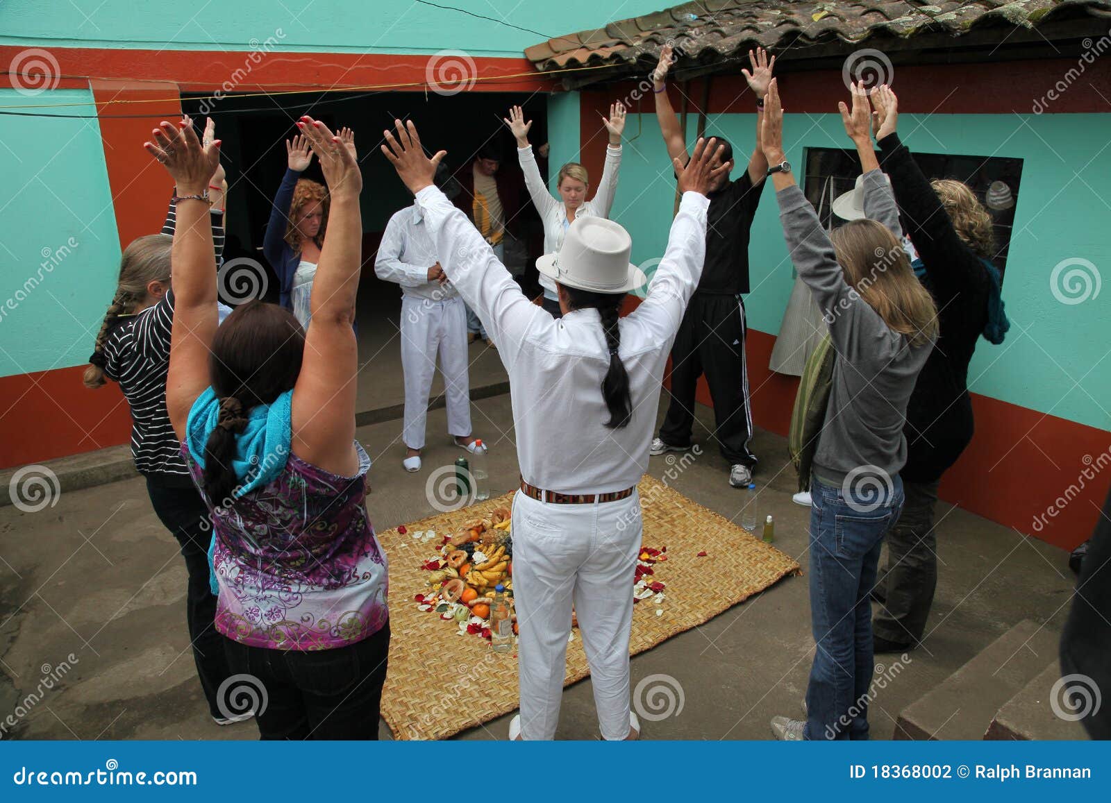 Shaman During A Ceremony With Traditional Clothing And Tattoos ...