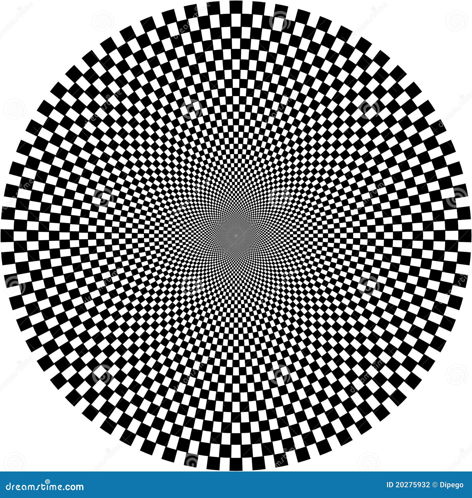 Ilusión óptica, círculo stock de ilustración. Ilustración de truco ...