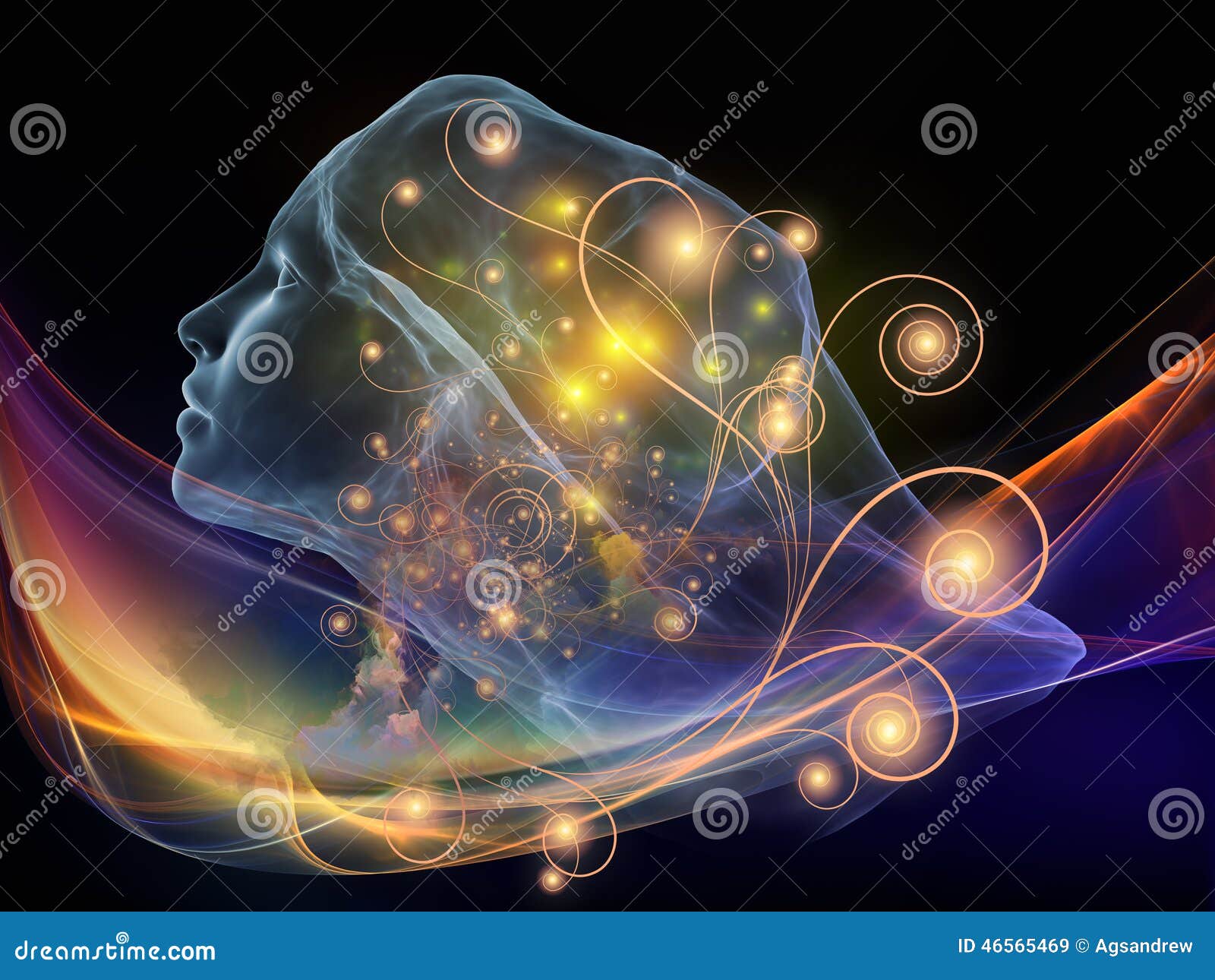 Ilusiones del intelecto stock de ilustración. Ilustración de resplandor ...