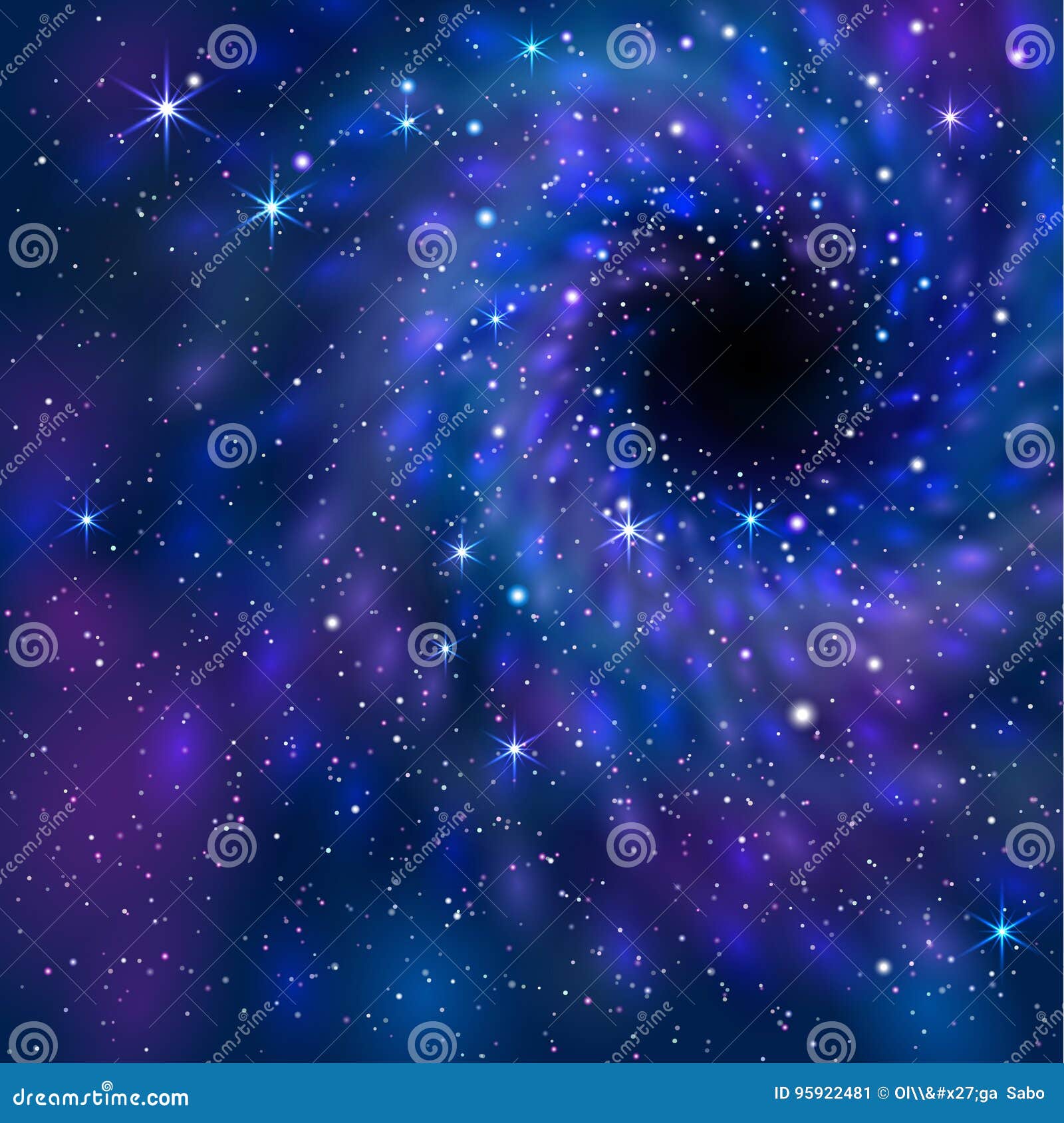 Ilusión óptica espacio ilustración del vector. Ilustración de celestial - 95922481