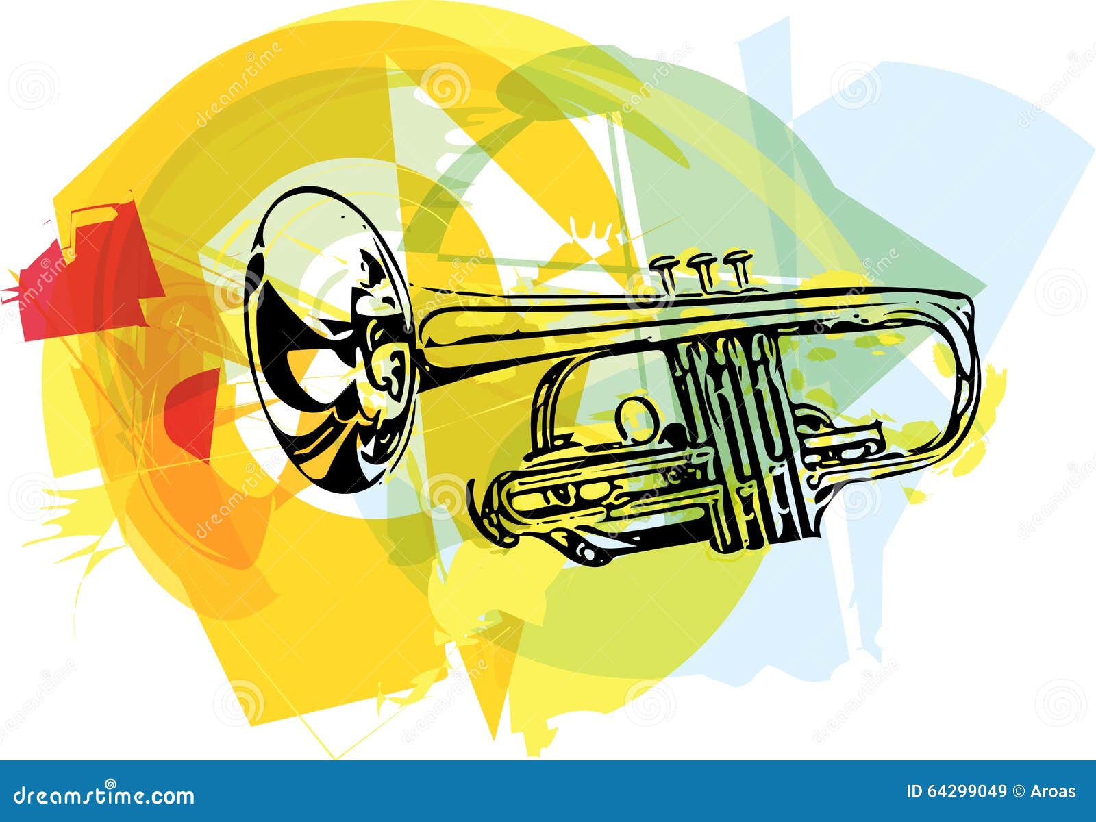Ilustração Colorida Da Trombeta Ilustração do Vetor - Ilustração de ...