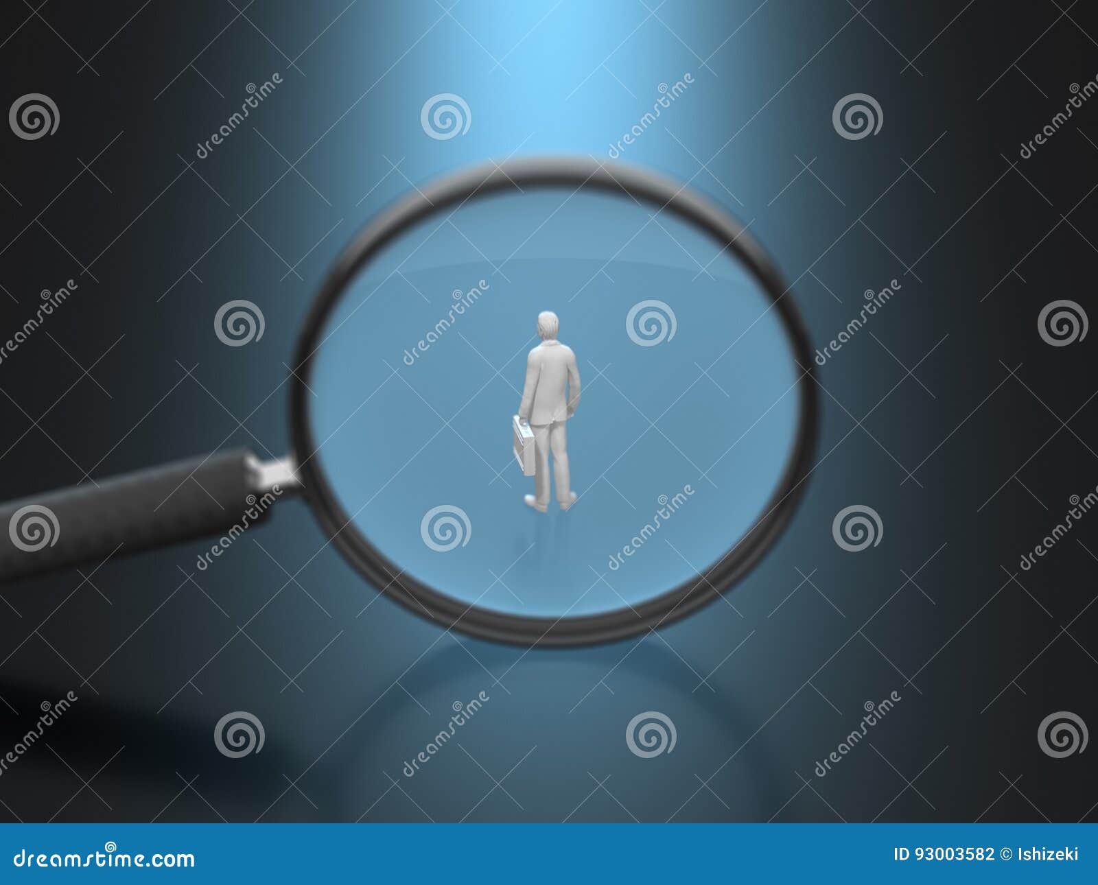 Ilustração 3D da lupa ilustração stock. Ilustração de vidro - 93003582
