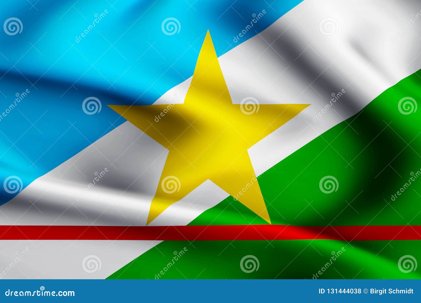 Ilustração Da Bandeira De Roraima Ilustração Stock - Ilustração de ...