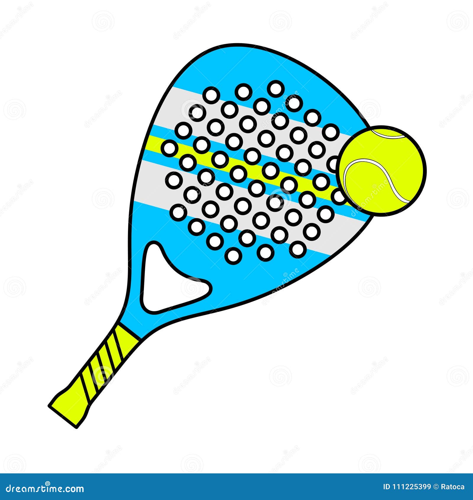 Ilustração Da Raquete De Padel Ilustração do Vetor - Ilustração de ...