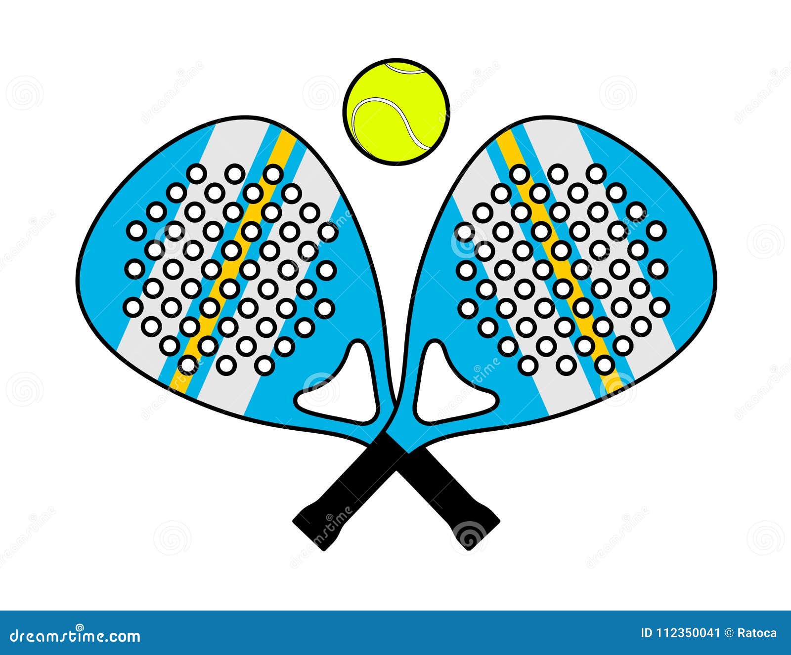 Ilustração Da Raquete De Padel Ilustração do Vetor - Ilustração de vida ...