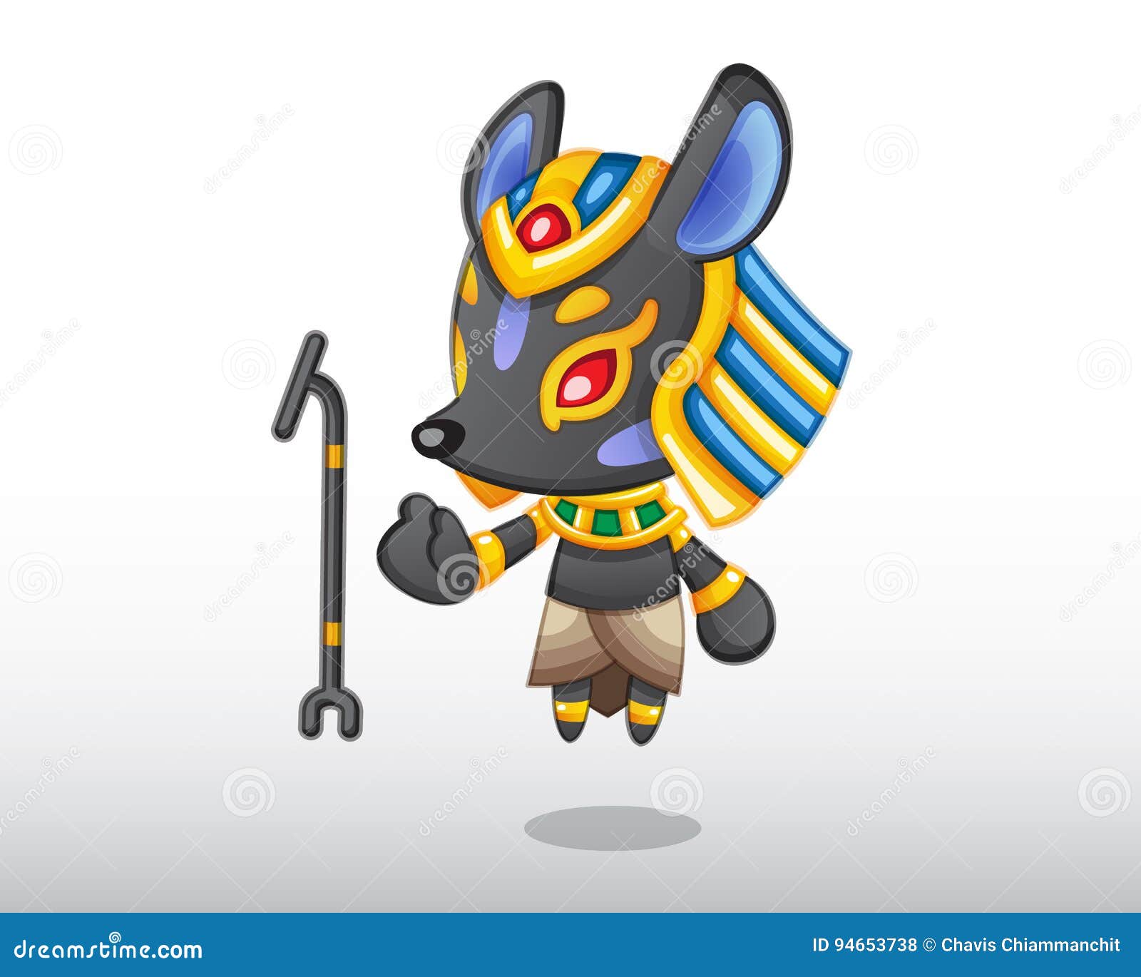 Ilustração De Anubis Do Vetor Ilustração do Vetor - Ilustração de ...