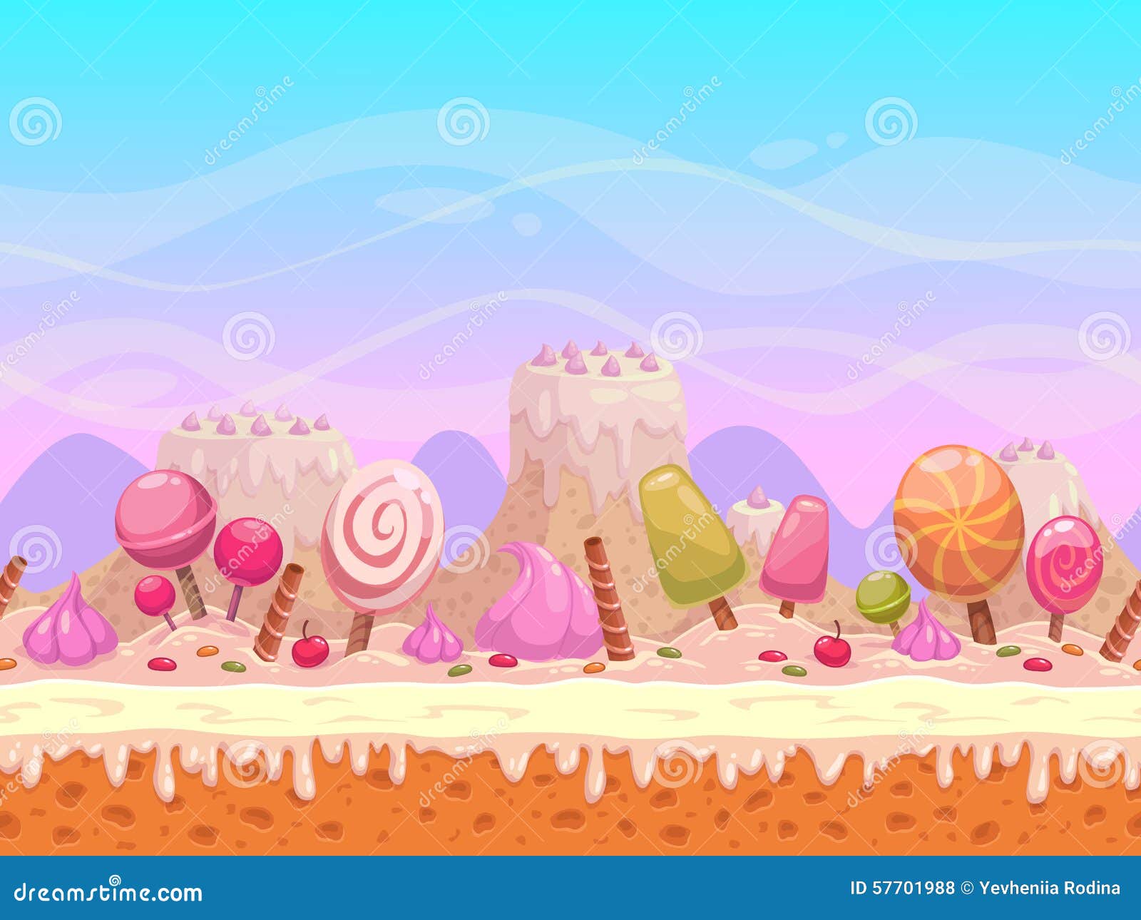 Ilustração de Candyland ilustração stock. Ilustração de conceito - 57701988