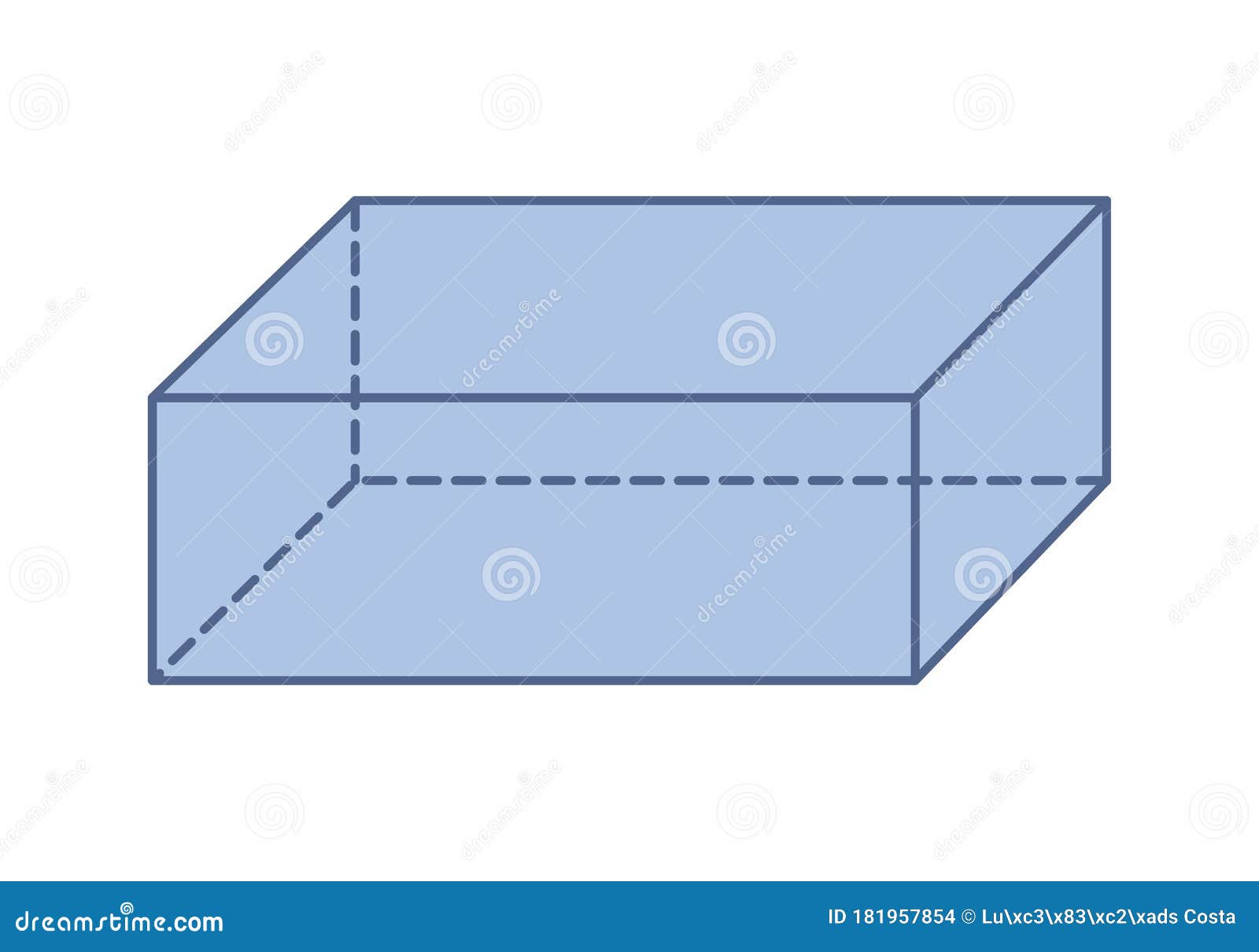 Ilustração De Prisma Retangular Isolada Ilustração Stock - Ilustração ...