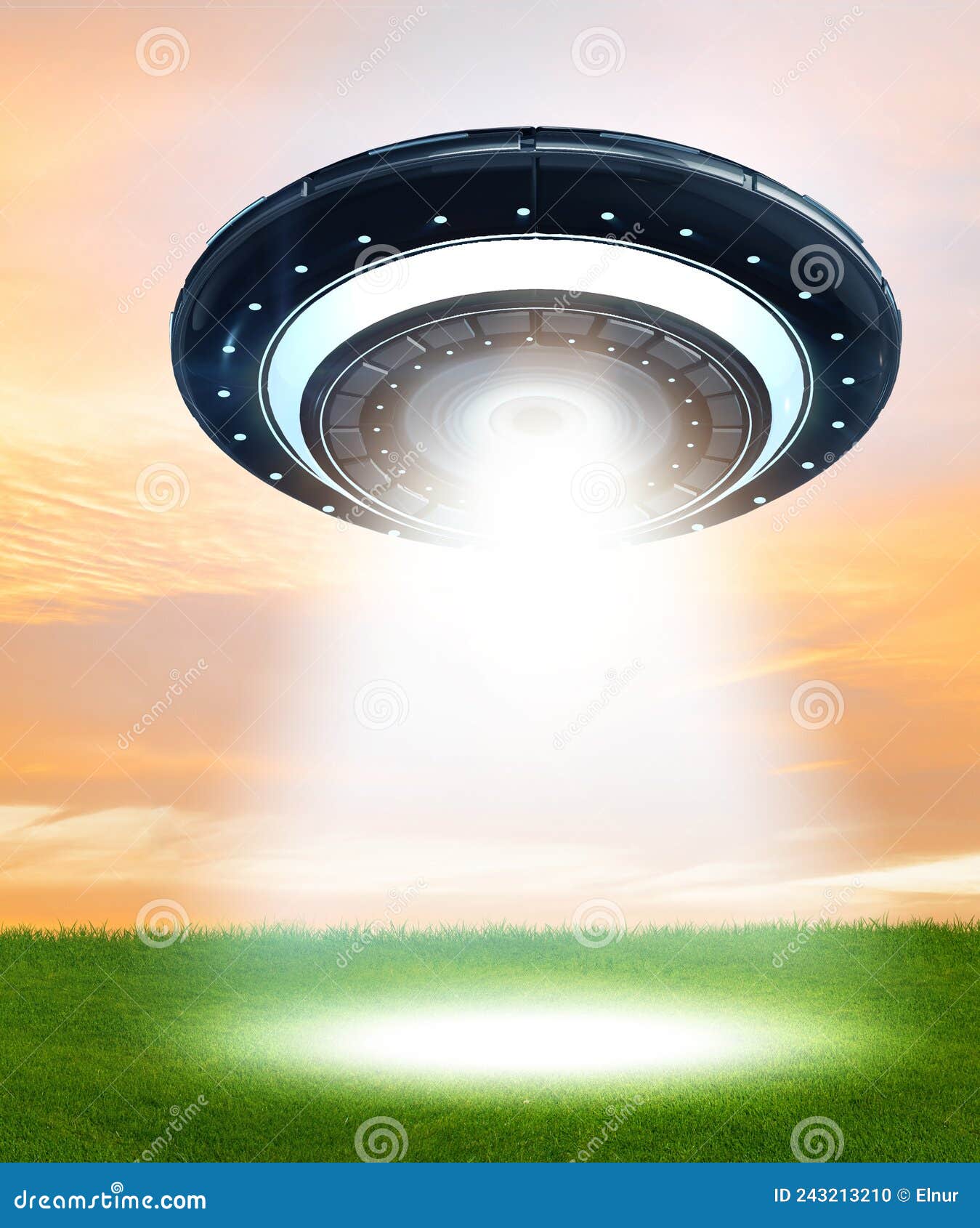 Ilustração De Renderização 3d De Discos Voadores Ilustração Stock ...