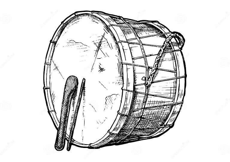 Ilustração do davul ilustração do vetor. Ilustração de gravura - 94101839