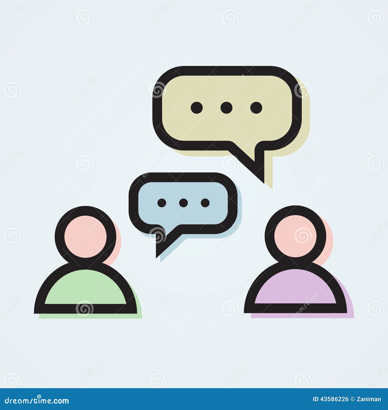 Ilustração do diálogo ilustração do vetor. Ilustração de discurso ...