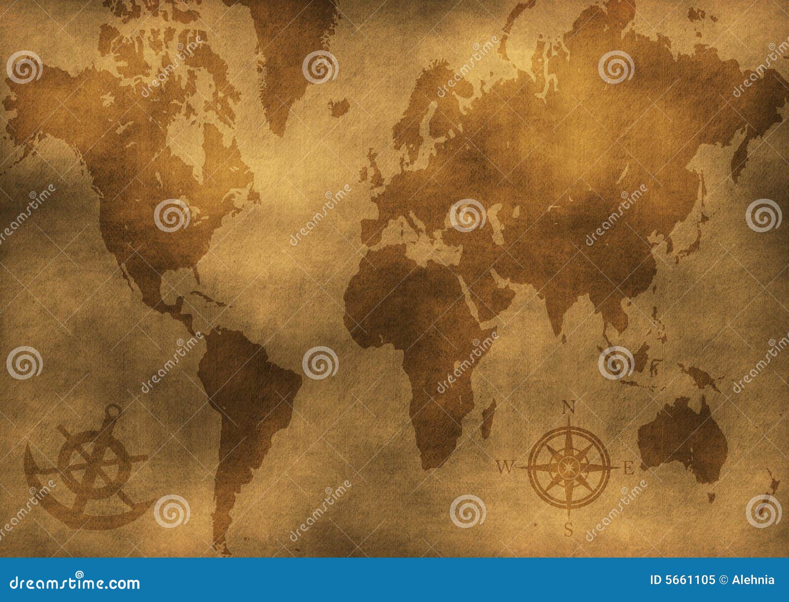 Ilustração Do Mapa Do Velho Mundo Ilustração Stock - Ilustração de ...