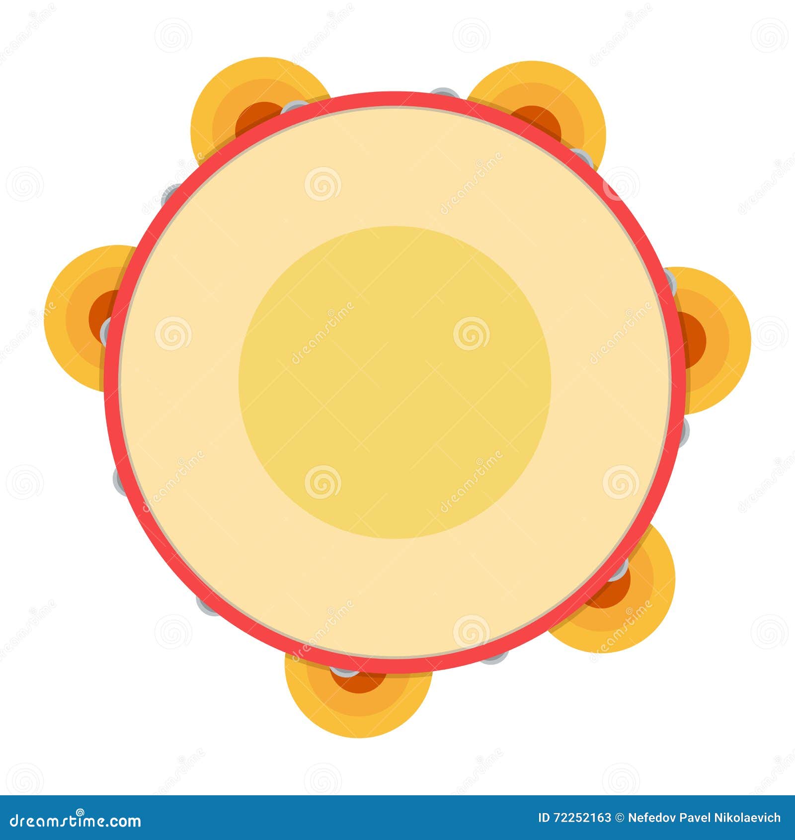 Ilustração do pandeiro ilustração stock. Ilustração de orquestra - 72252163