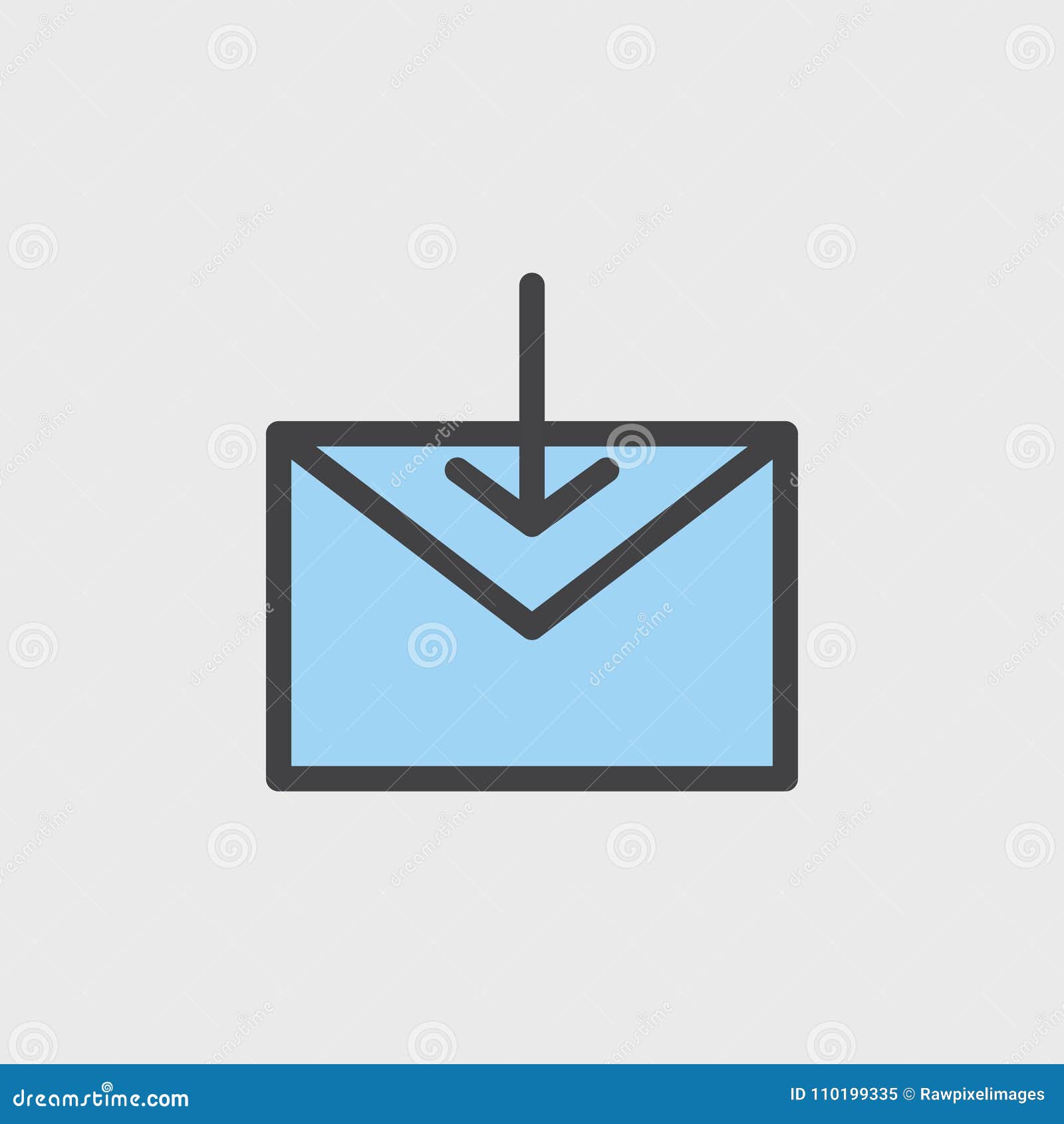 Ilustração Do Símbolo Do ícone Do Email Ilustração Stock - Ilustração ...