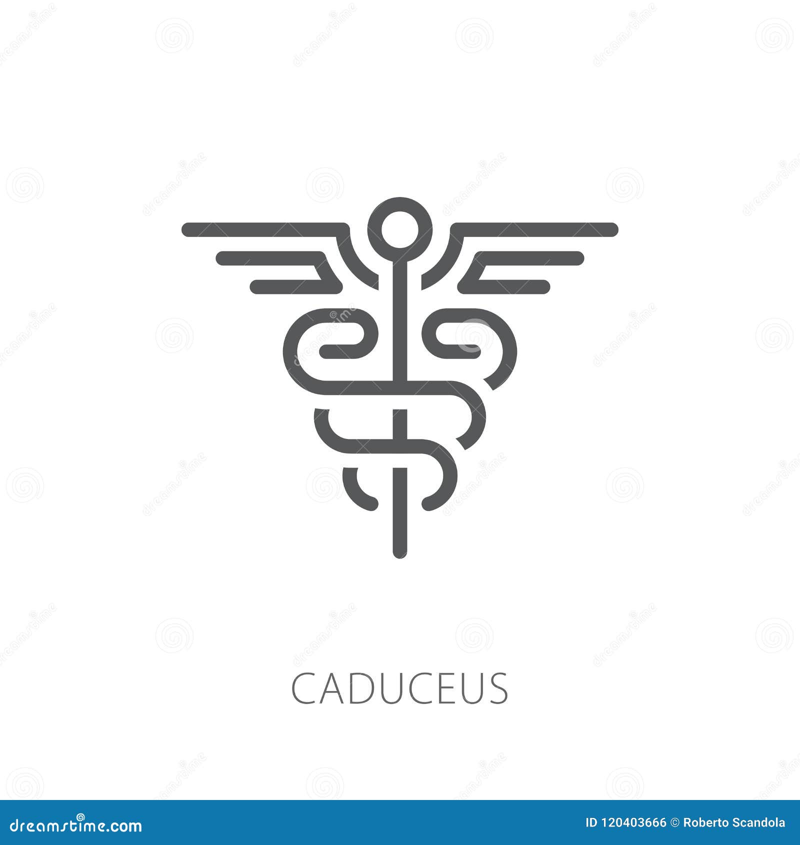 Ilustração Do Vetor Do ícone Do Caduceus Ilustração do Vetor ...