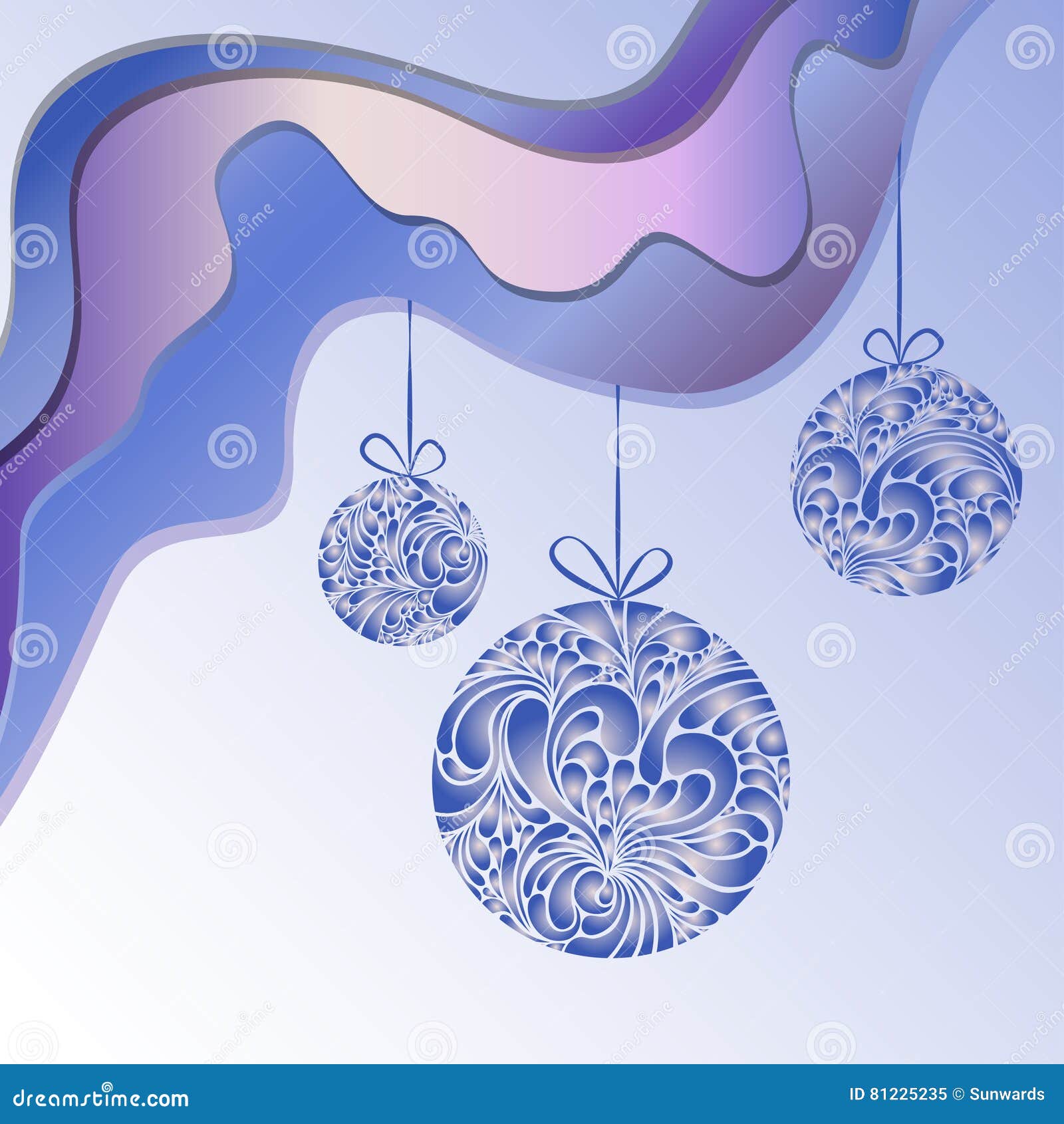 Ilustração Do Vetor Com Bolas Azuis Ilustração do Vetor - Ilustração de ...