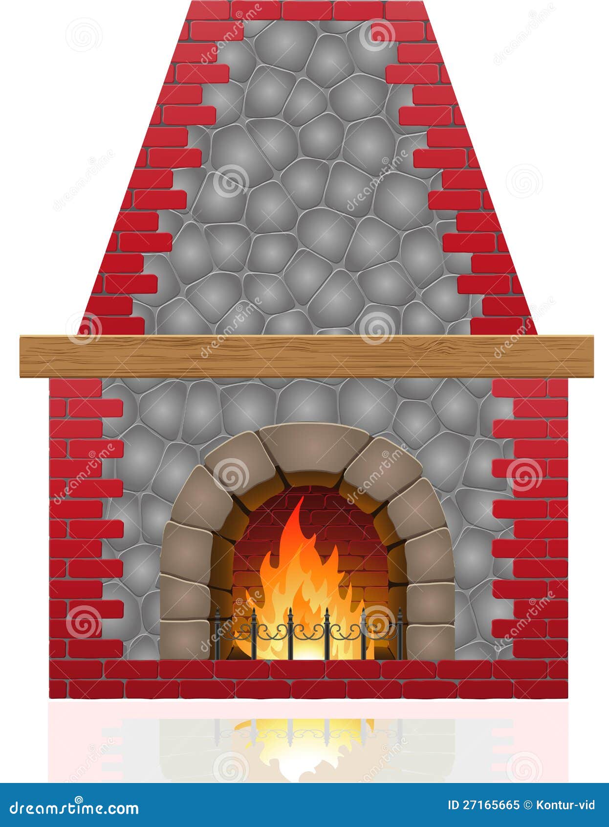 Ilustração Do Vetor Da Chaminé Ilustração do Vetor - Ilustração de ...