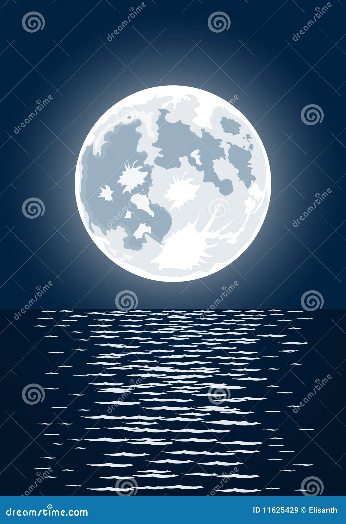 Ilustração Do Vetor Da Lua Cheia Ilustração do Vetor - Ilustração de ...