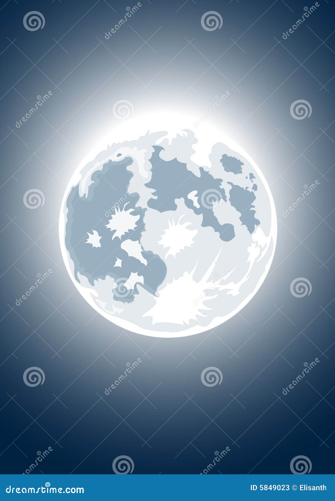 Ilustração Do Vetor Da Lua Cheia Ilustração do Vetor - Ilustração de ...