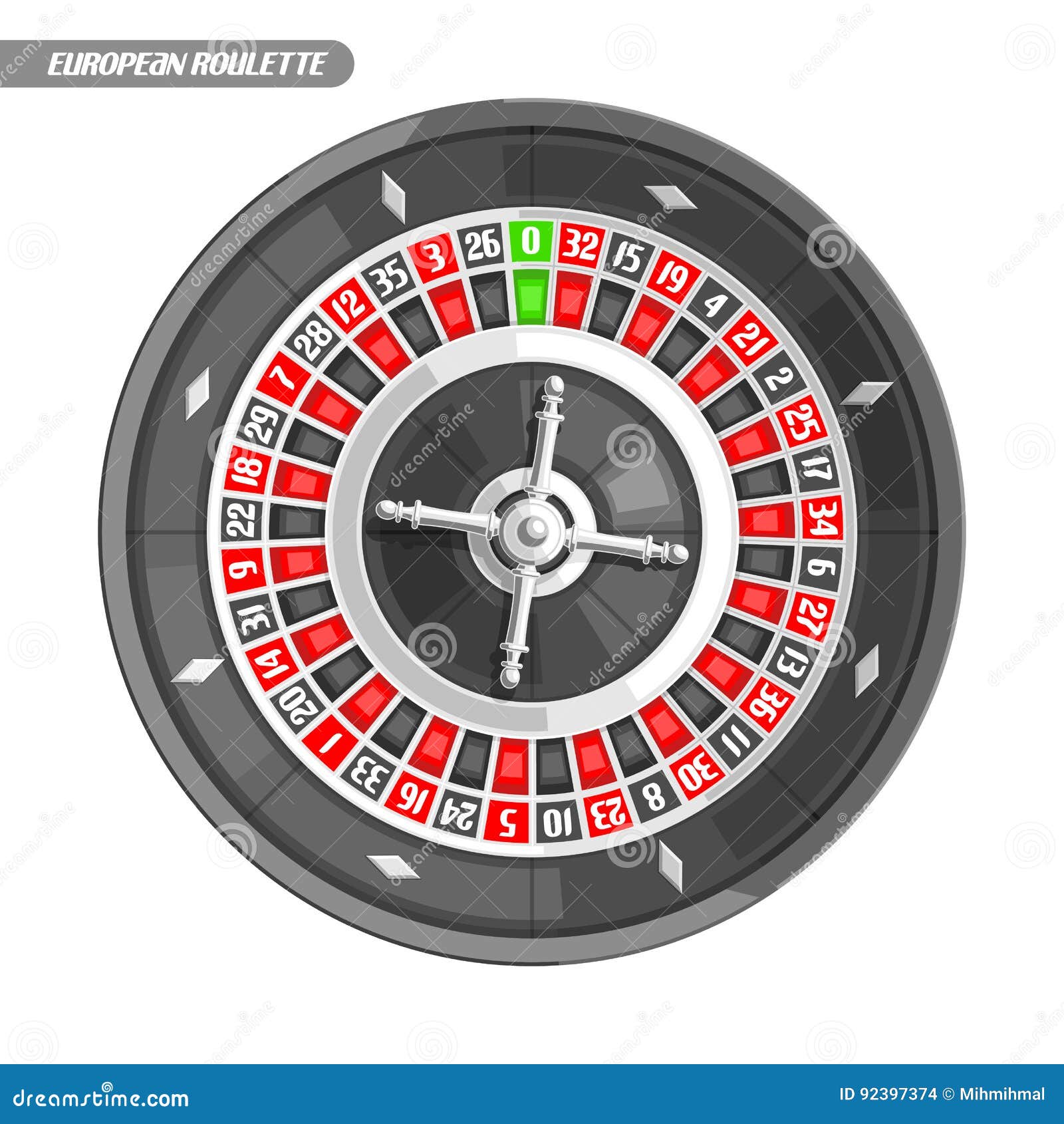Ilustração Do Vetor Da Roda De Roleta Ilustração do Vetor - Ilustração ...