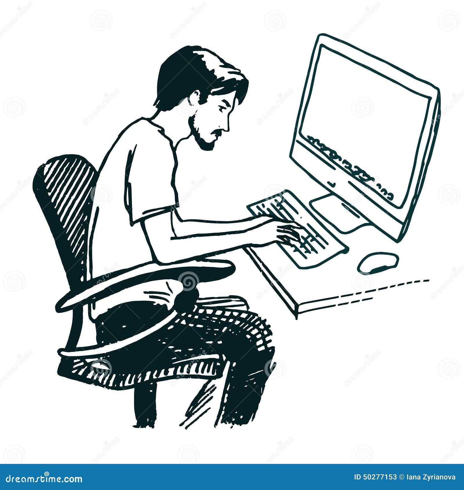 Ilustração Do Vetor Do Programador Ilustração do Vetor - Ilustração de ...