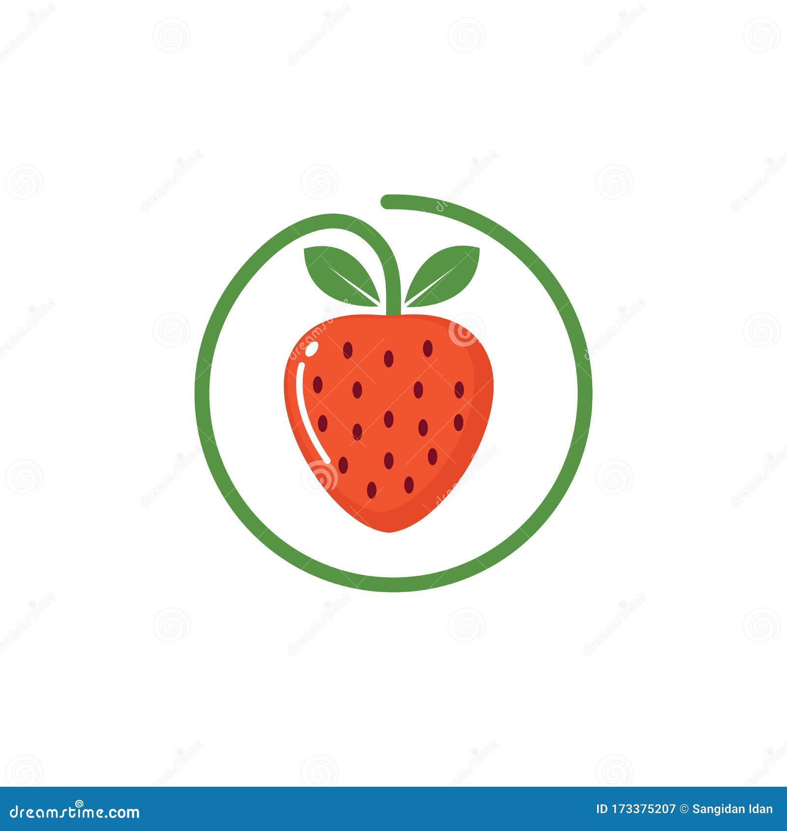 Ilustração Do Vetor Do Logotipo Do ícone De Morango Ilustração do Vetor ...