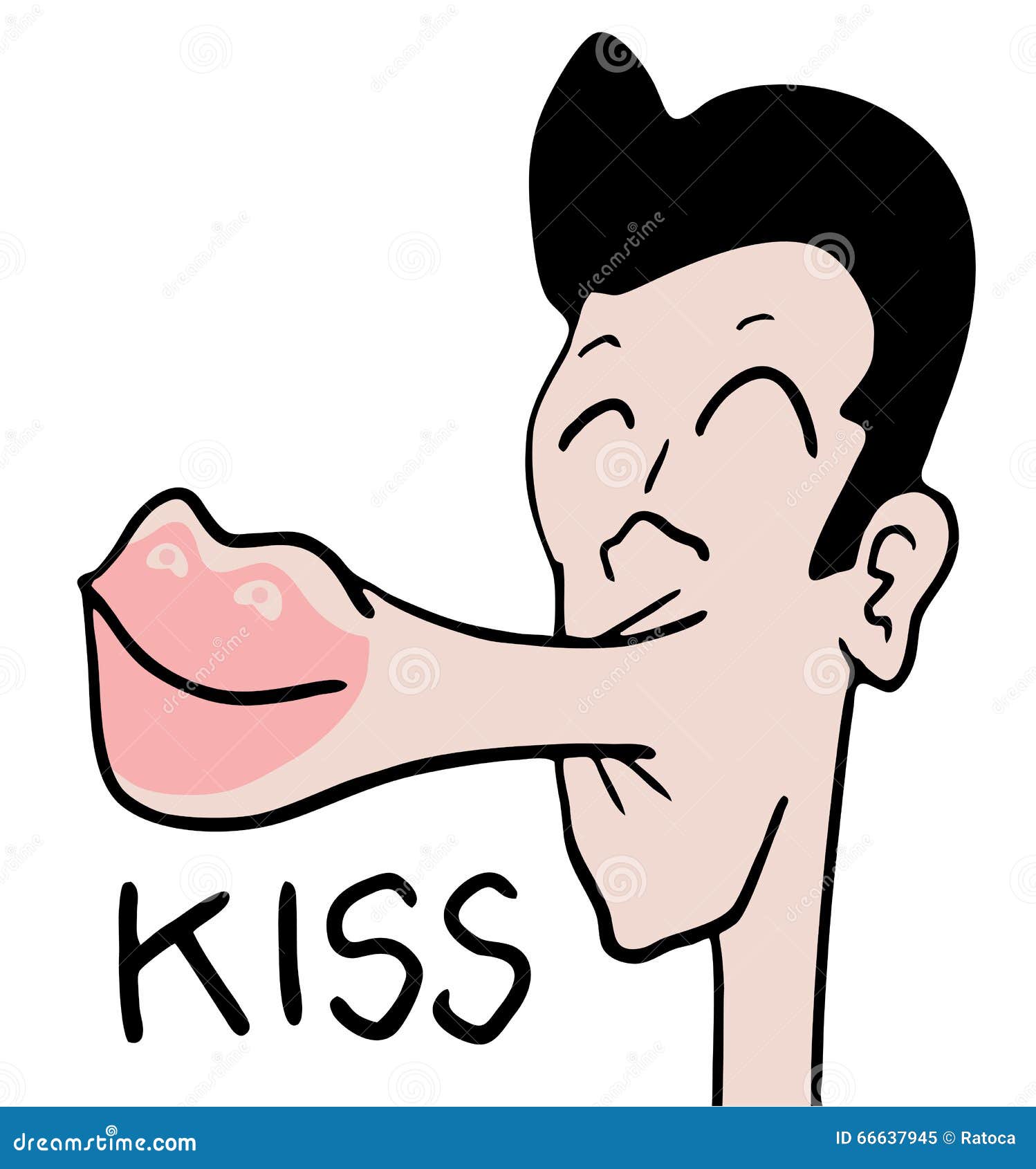 Ilustração Engraçada Do Beijo Ilustração do Vetor - Ilustração de beijo ...