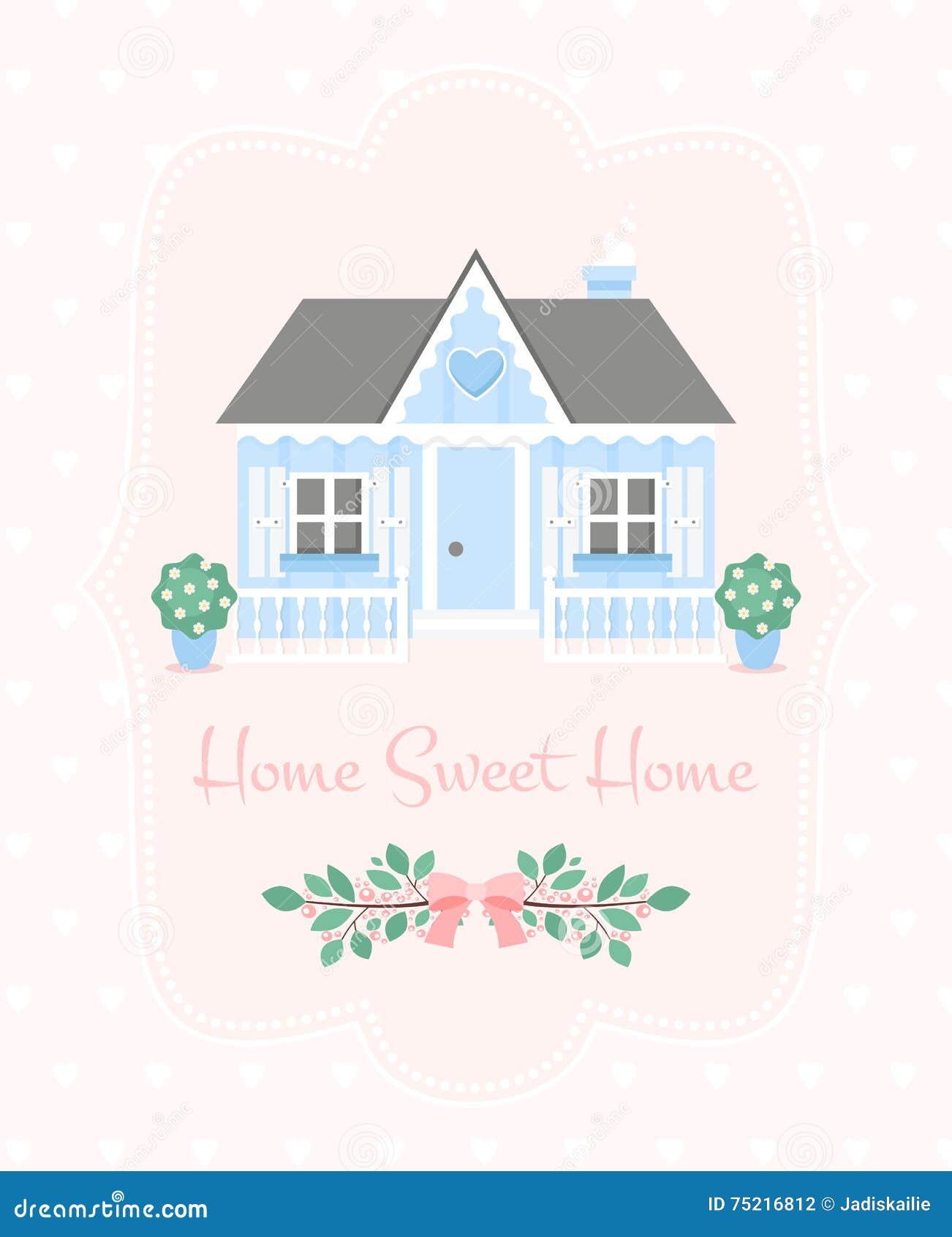 Ilustração home doce Home ilustração do vetor. Ilustração de decorativo ...