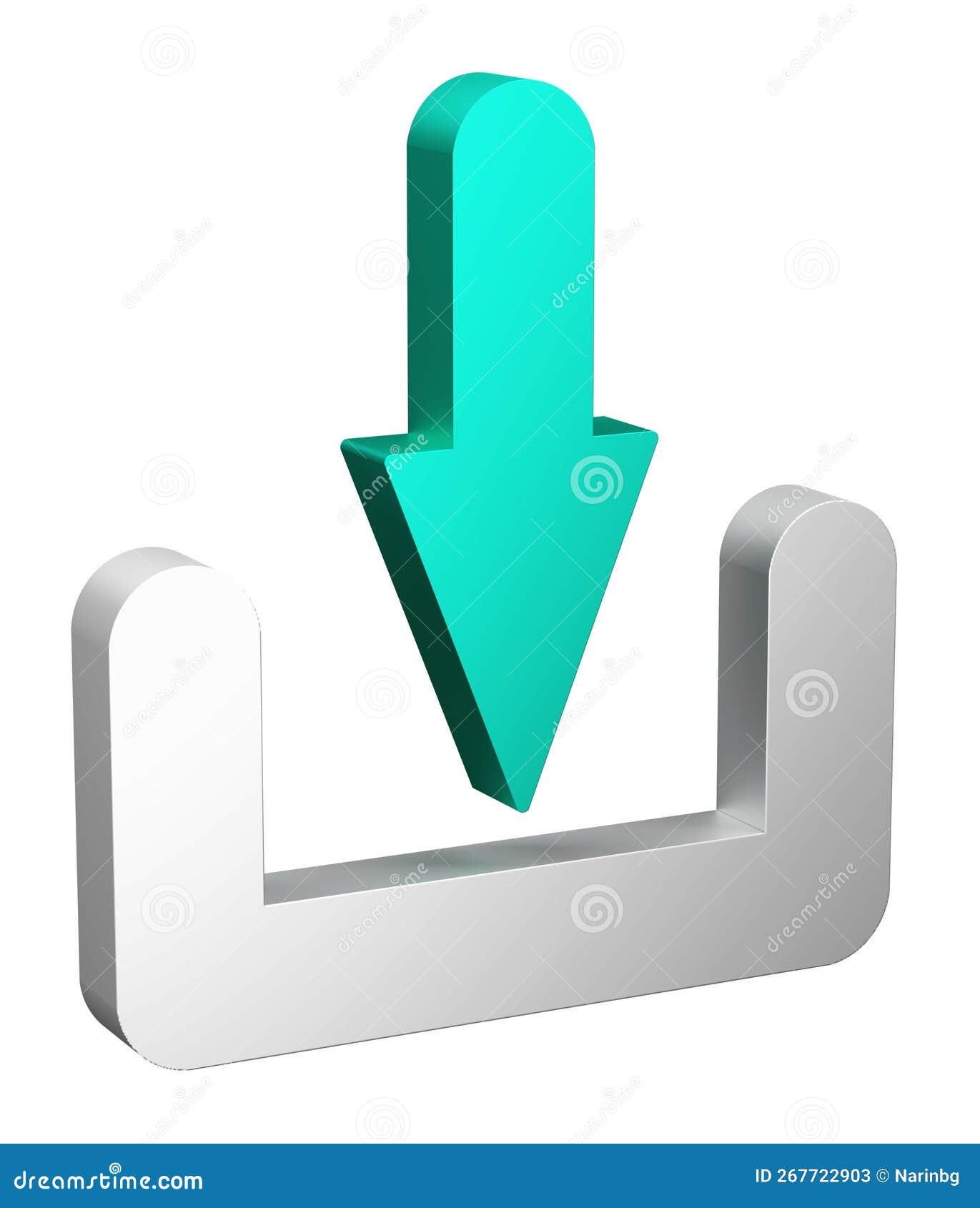 Ilustração Transparente Do ícone 3d Da Seta Imagem de Stock ...