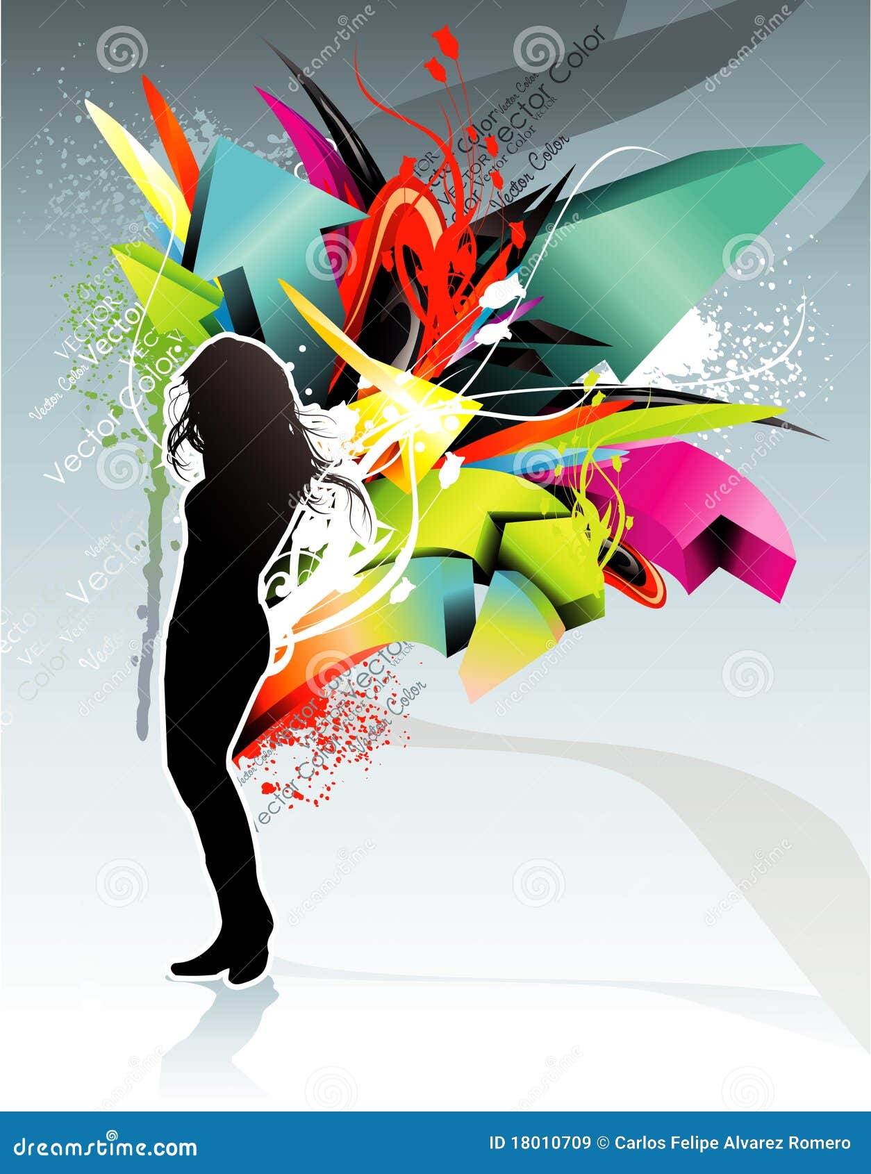 Ilustración Adolescente Abstracta Ilustración del Vector - Ilustración ...