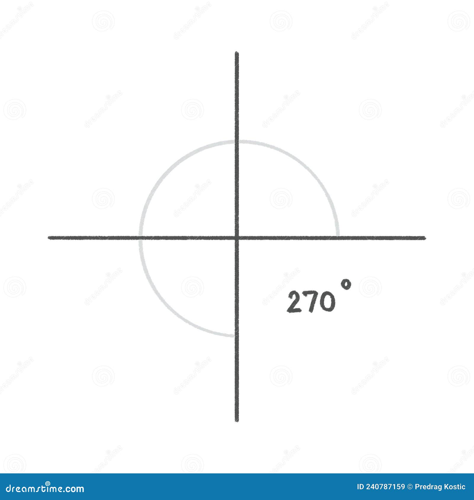 Ilustración Angular De 270 Grados Stock de ilustración - Ilustración de ...