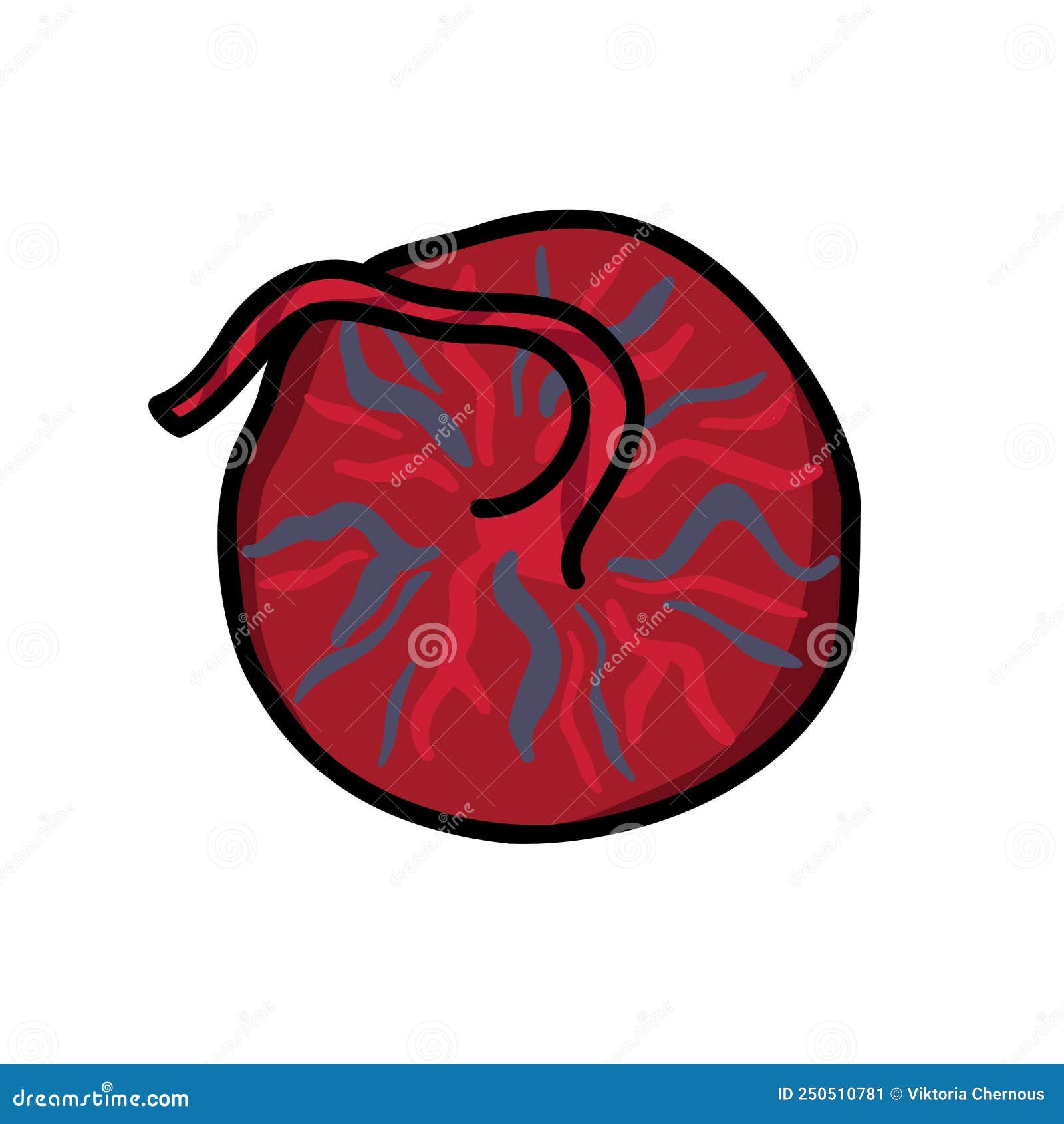 Ilustración De Color Vectorial De Icono De Doodle Placenta Ilustración ...