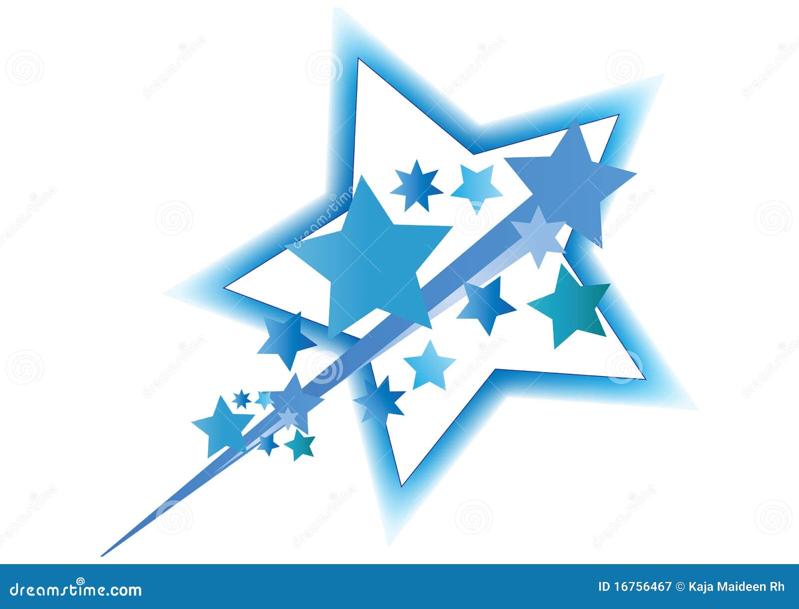 Ilustración De La Estrella Azul Stock de ilustración - Ilustración de ...