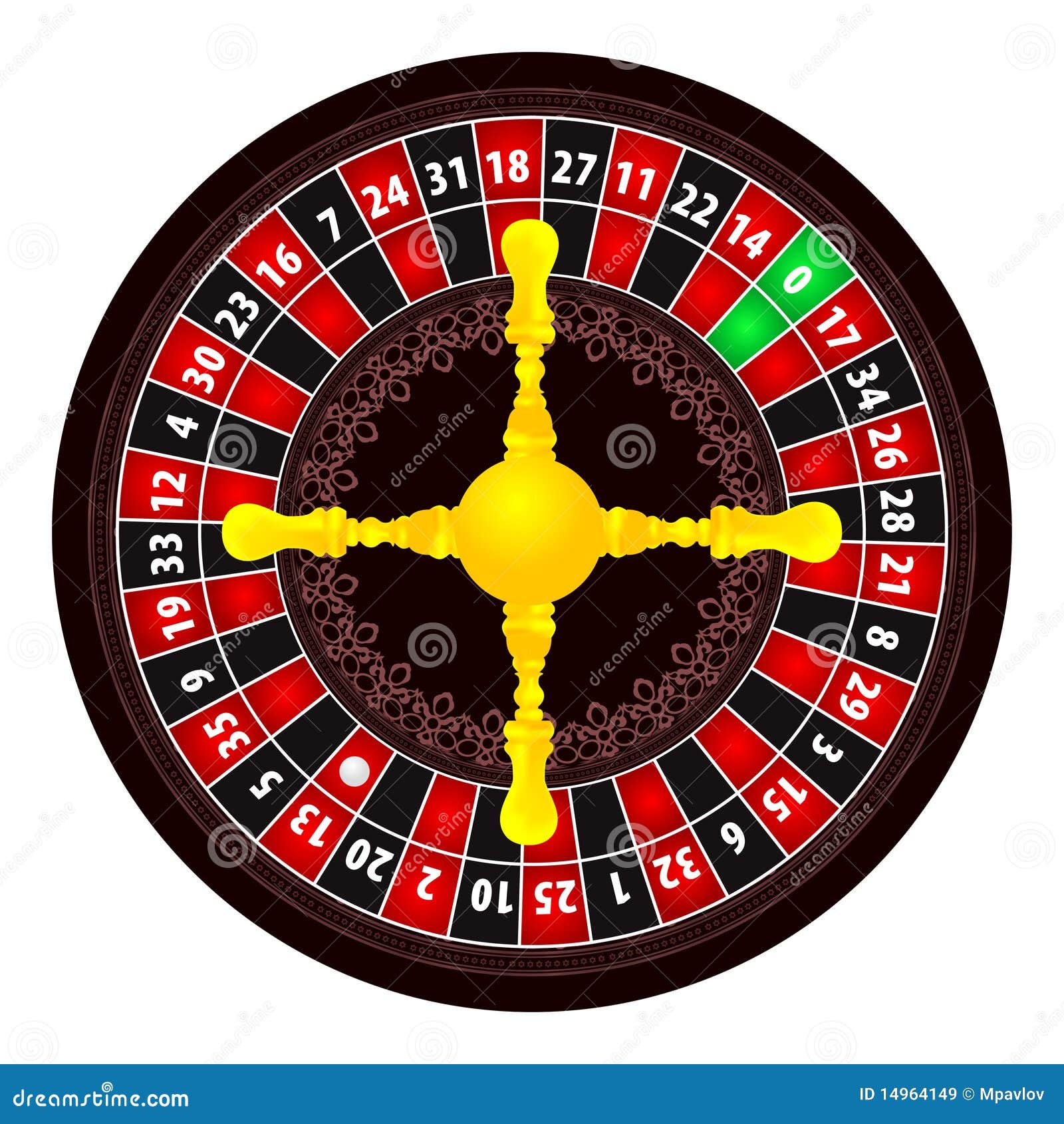 Ilustración de la ruleta stock de ilustración. Ilustración de fondo ...