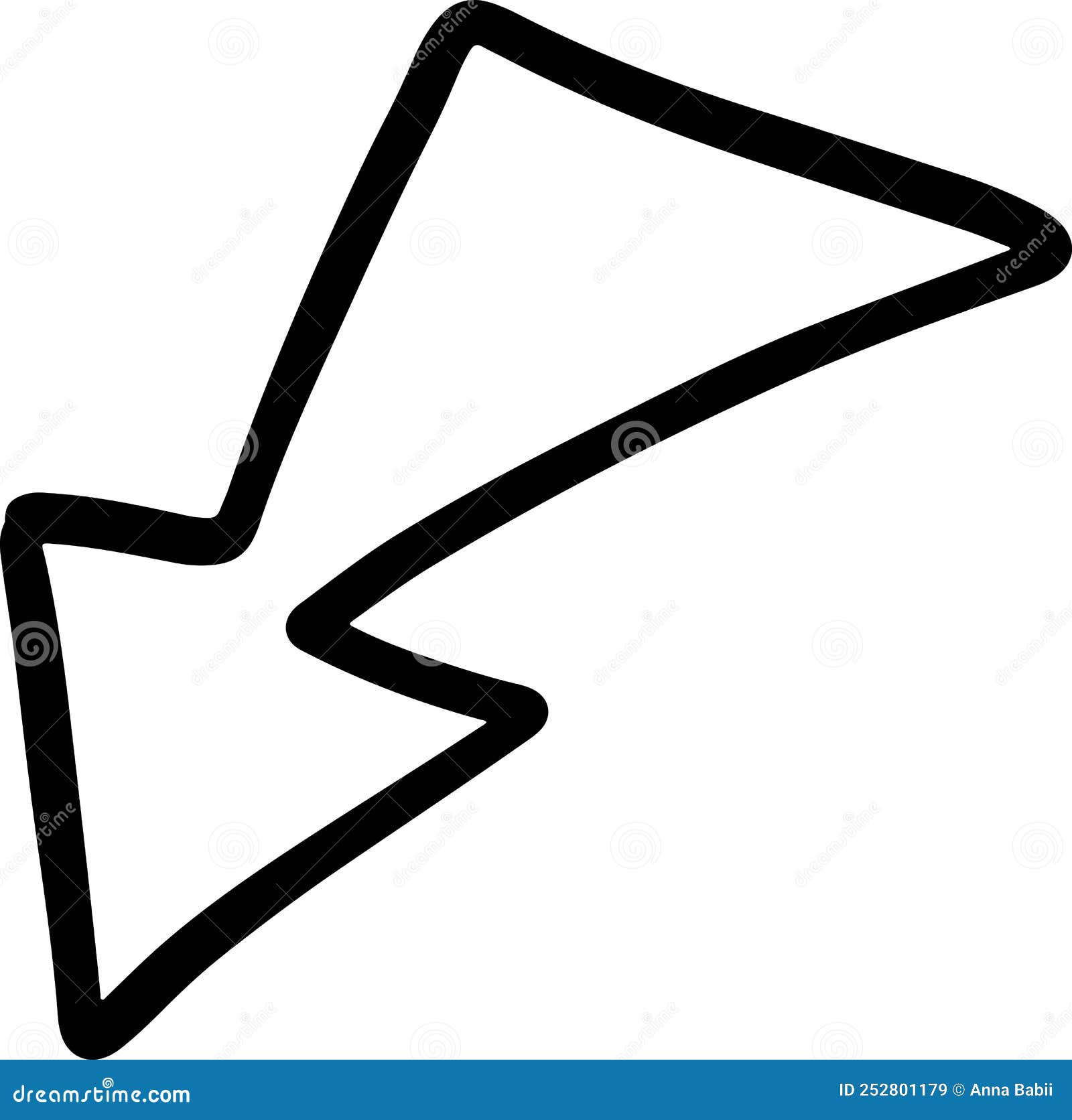 Ilustración De Vector Simple De Flecha Ilustración del Vector ...