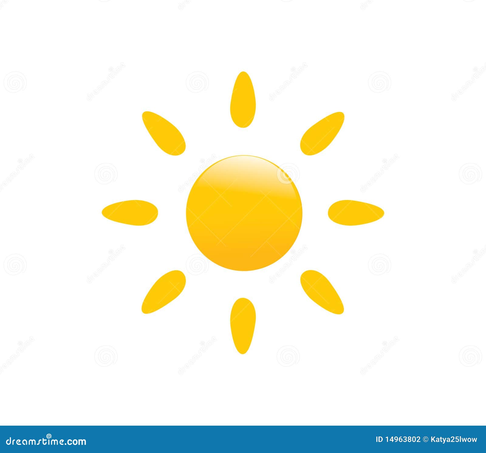 Ilustración Del Sol Del Vector Ilustración del Vector - Ilustración de ...