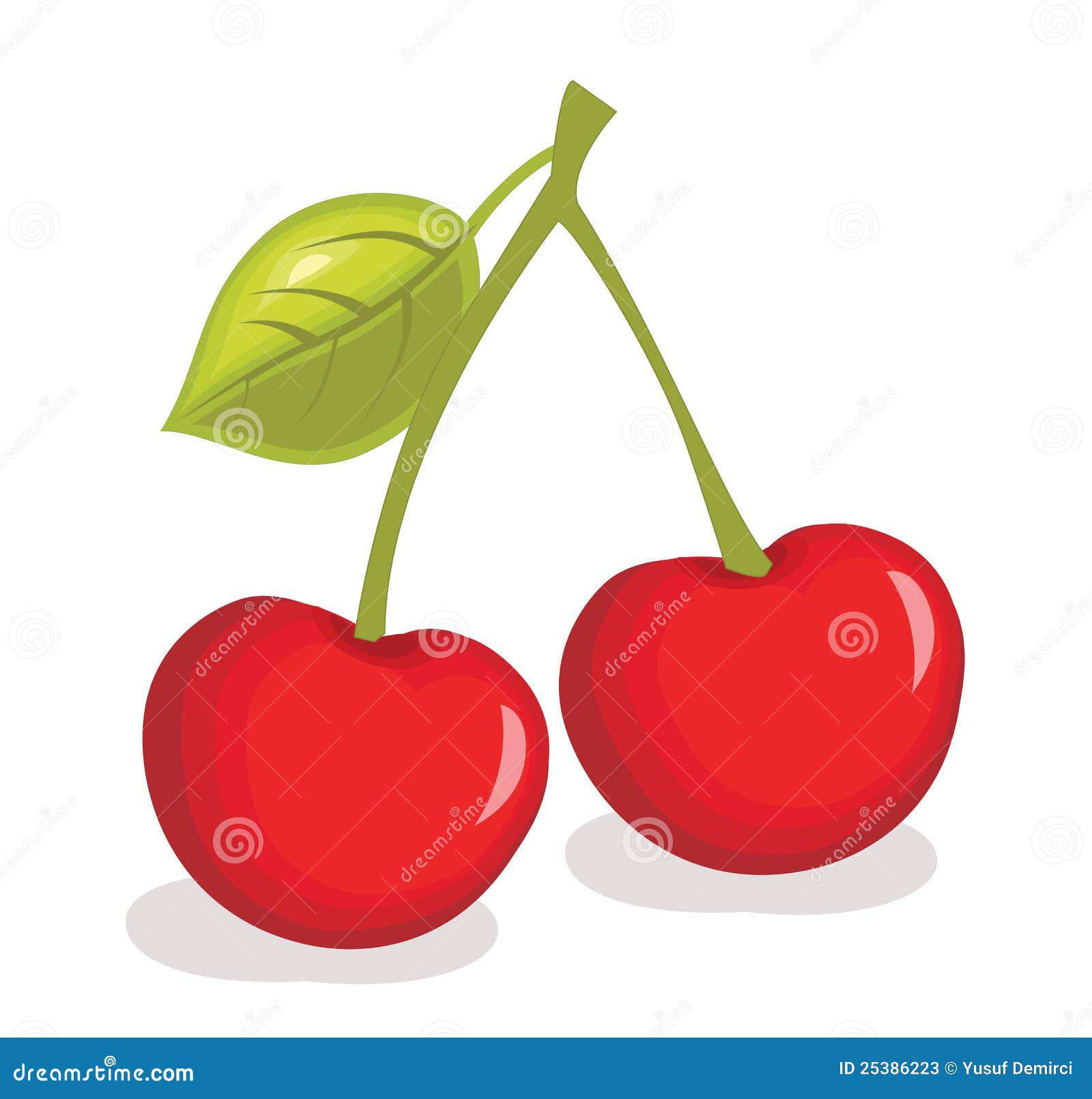 Ilustración Del Vector De La Cereza Ilustración del Vector ...