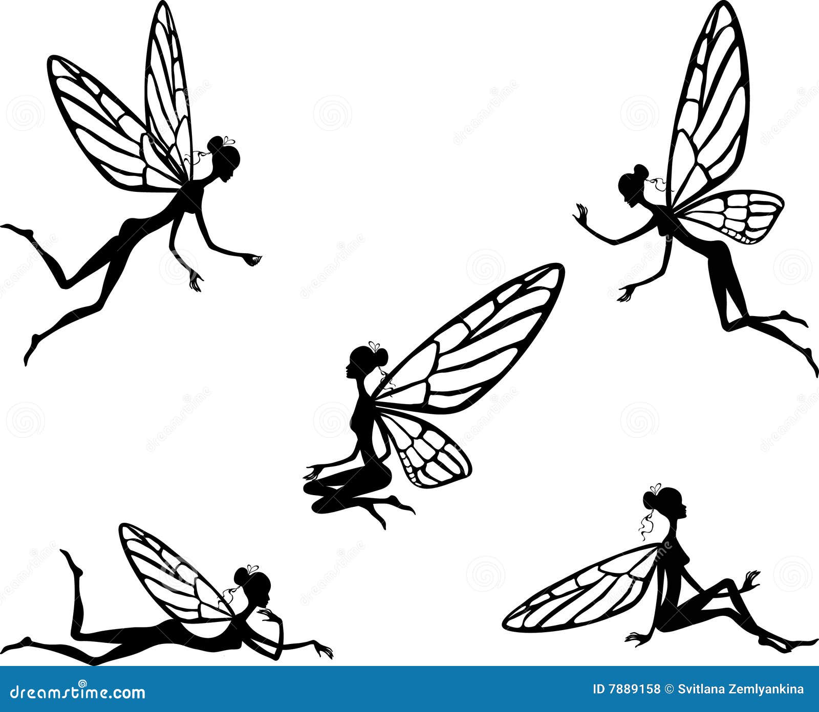 Ilustración Del Vector De La Pequeña Hada Ilustración del Vector ...