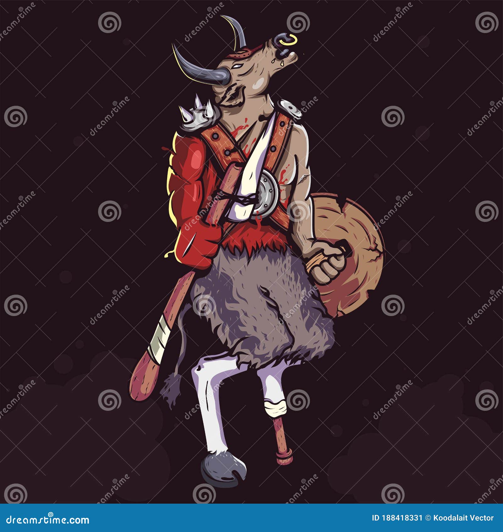 Ilustración Digital De Carabao. Arte Vectorial Ilustración del Vector ...