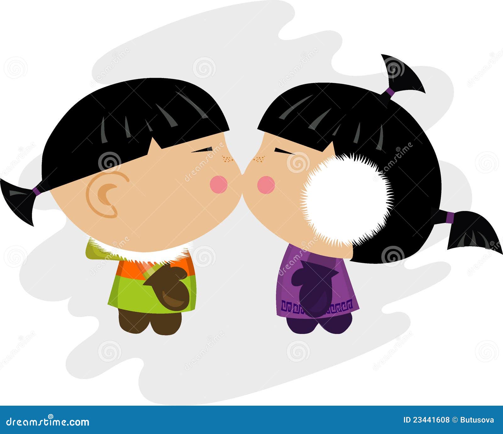 Ilustración Esquimal Del Beso Stock de ilustración - Ilustración de ...