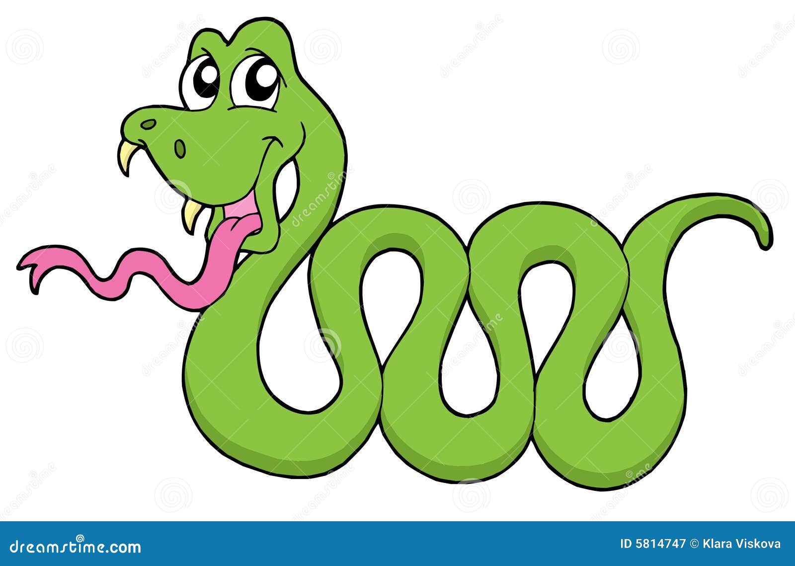Ilustración Linda Del Vector De La Serpiente Ilustración del Vector ...