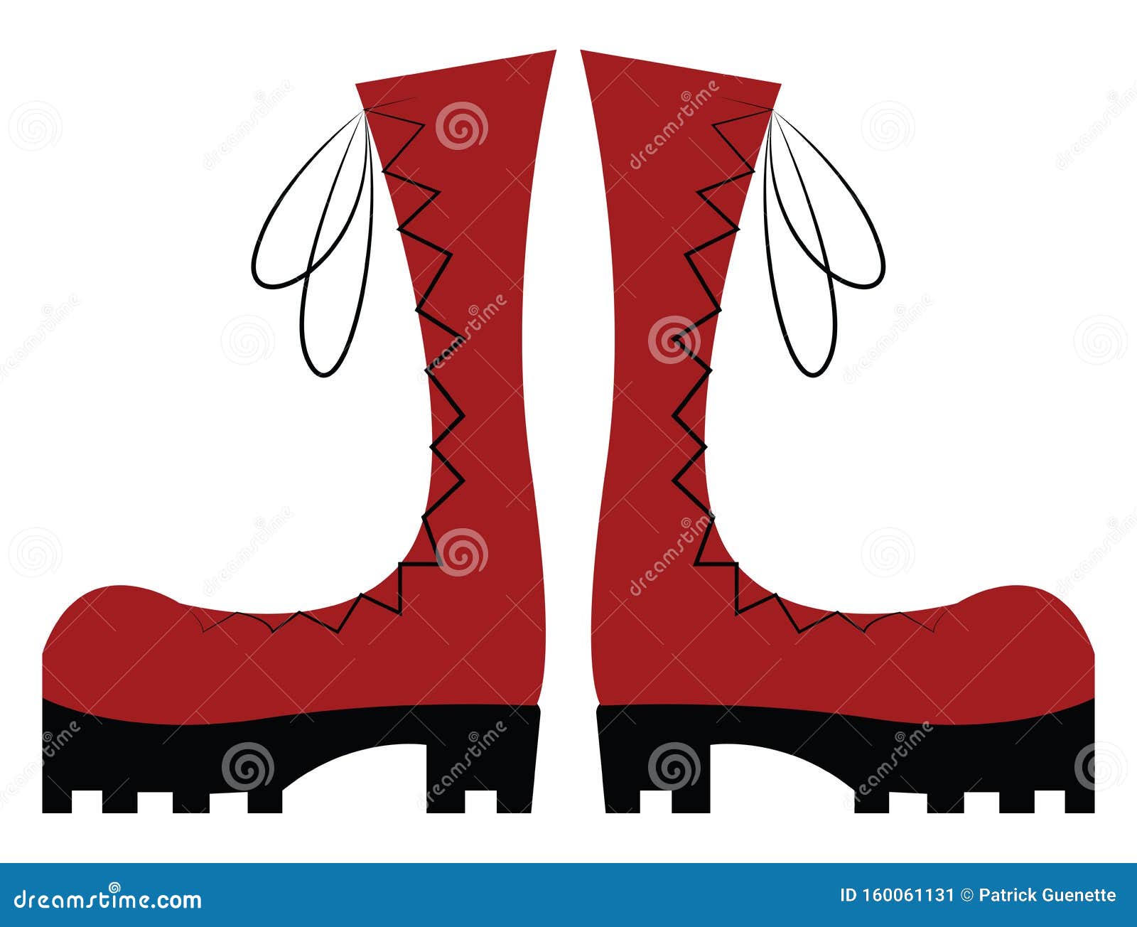 IlustraciÃ³n Vectorial De Las Botas Rojas Altas Ilustración del Vector ...