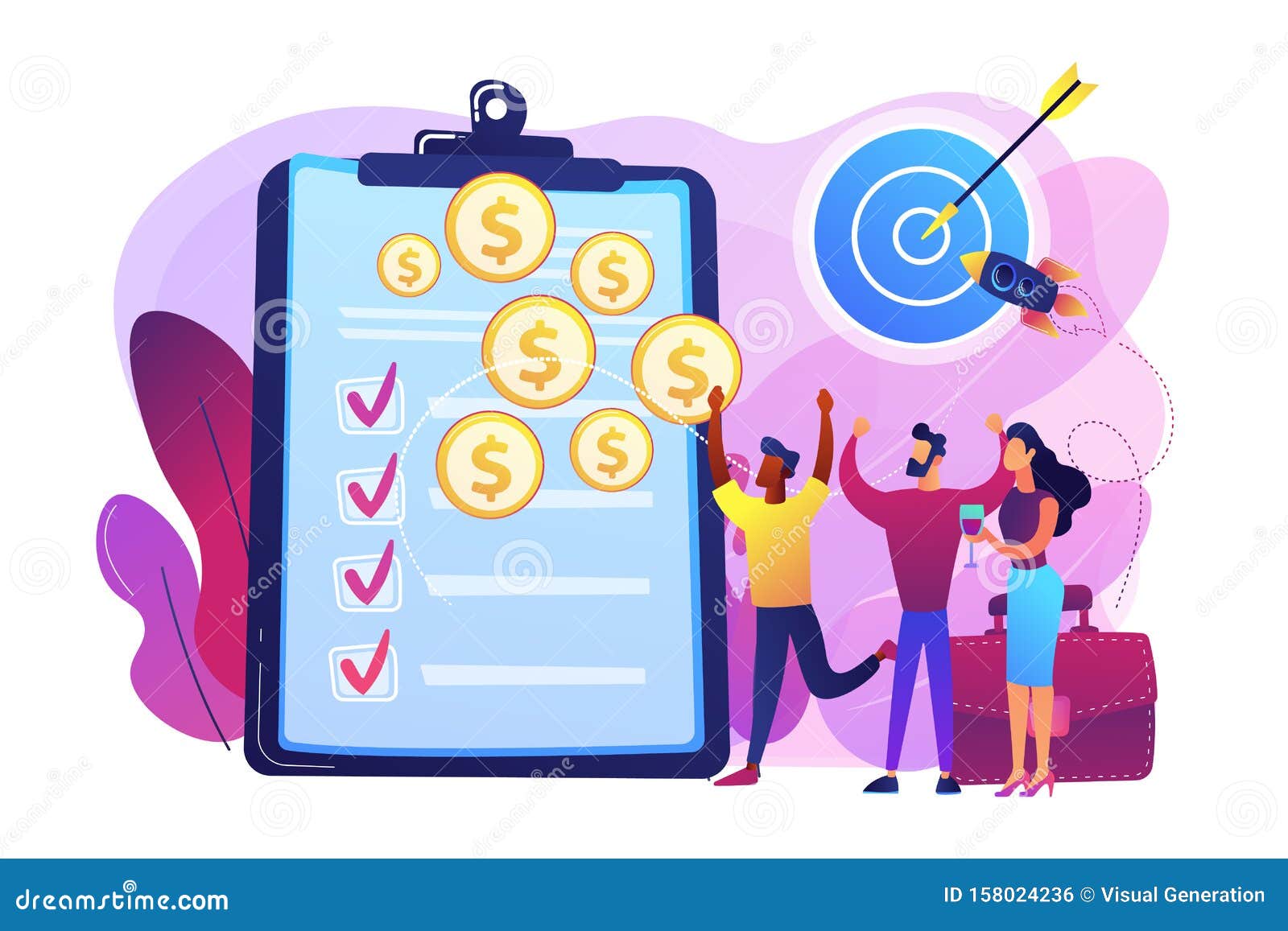 IlustraciÃ³n Vectorial Del Cierre Del Proyecto Ilustración del Vector ...