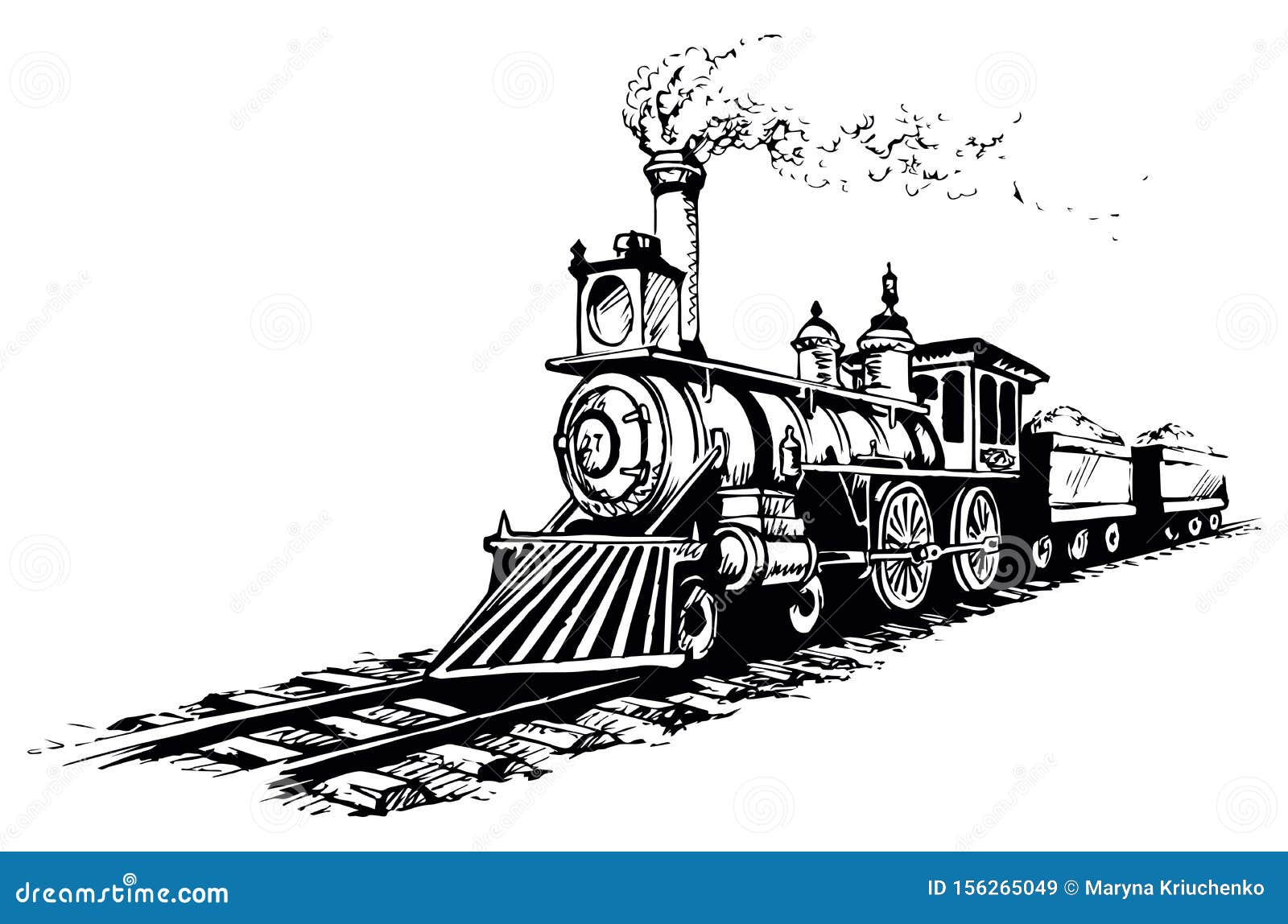 Ejemplo Del Vector. Locomotora Ilustración del Vector - Ilustración de ...