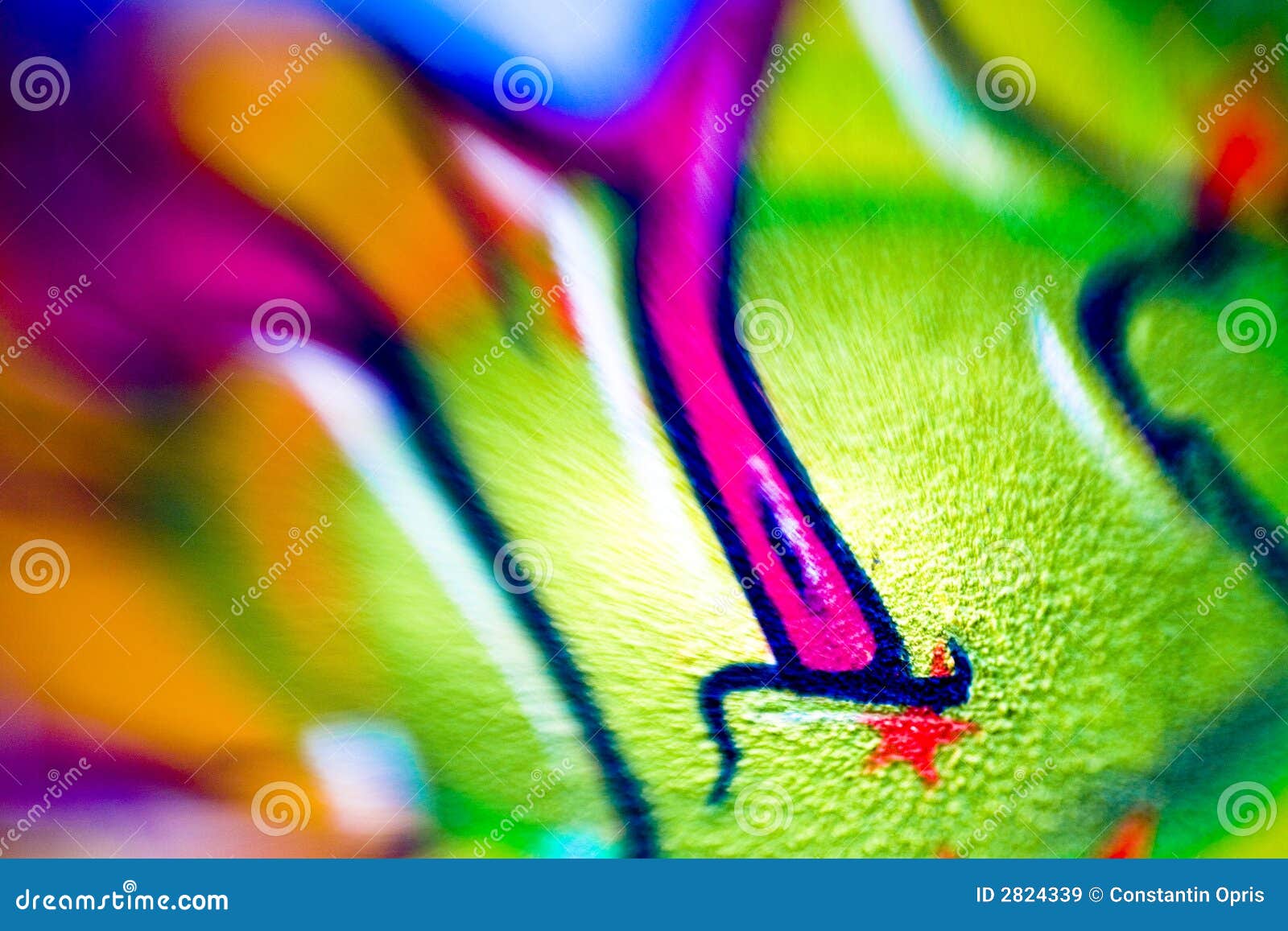 Ilustraciones Abstractas En La Pared Imagen de archivo - Imagen de ...