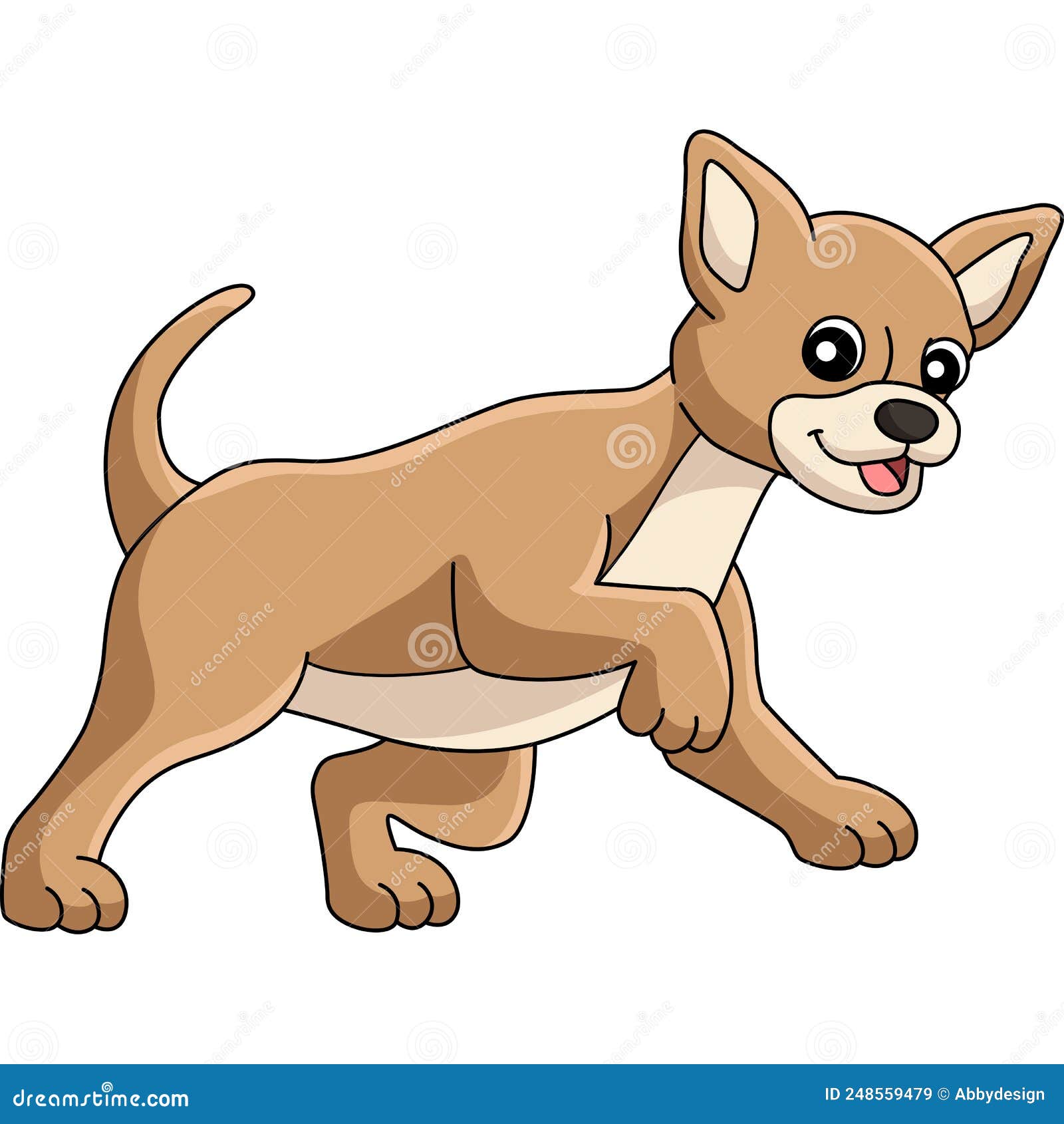 Ilustración De Clipart De Color De Dibujos Animados De Perros Chihuahua ... Ilustración De Clipart De Color De Dibujos Animados De Perros Chihuahua ...