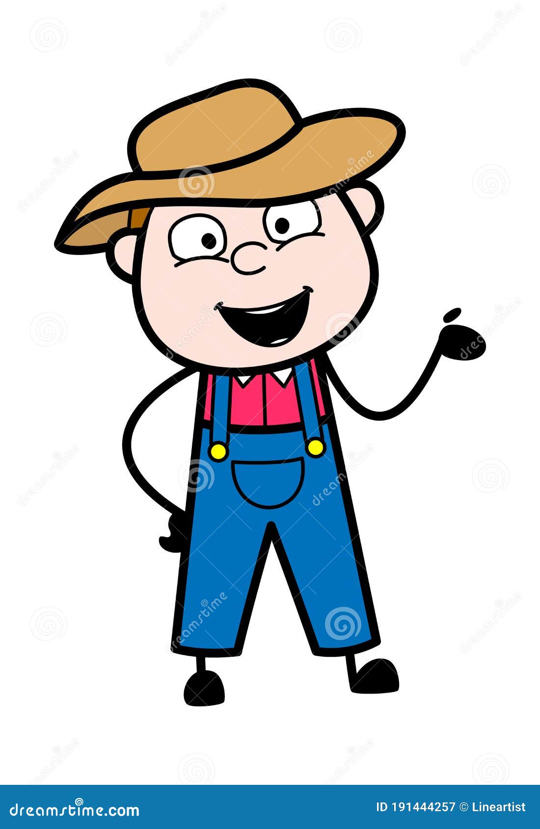 Ilustración De Dibujos Animados De Un Granjero Feliz Stock de ... Ilustración De Dibujos Animados De Un Granjero Feliz Stock de ...