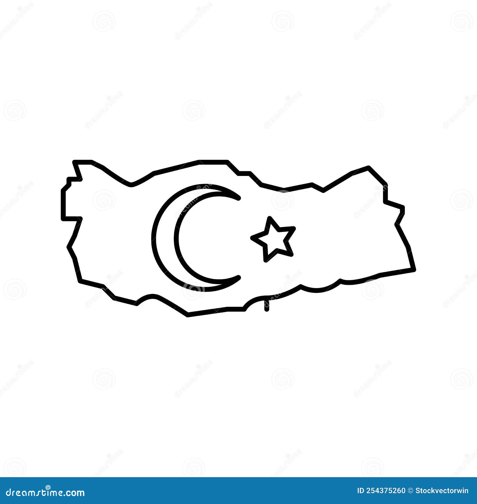 Ilustracja Wektora Ikony Linii Flagi Mapy Kraju Turcji Ilustracja ... Ilustracja Wektora Ikony Linii Flagi Mapy Kraju Turcji Ilustracja ...